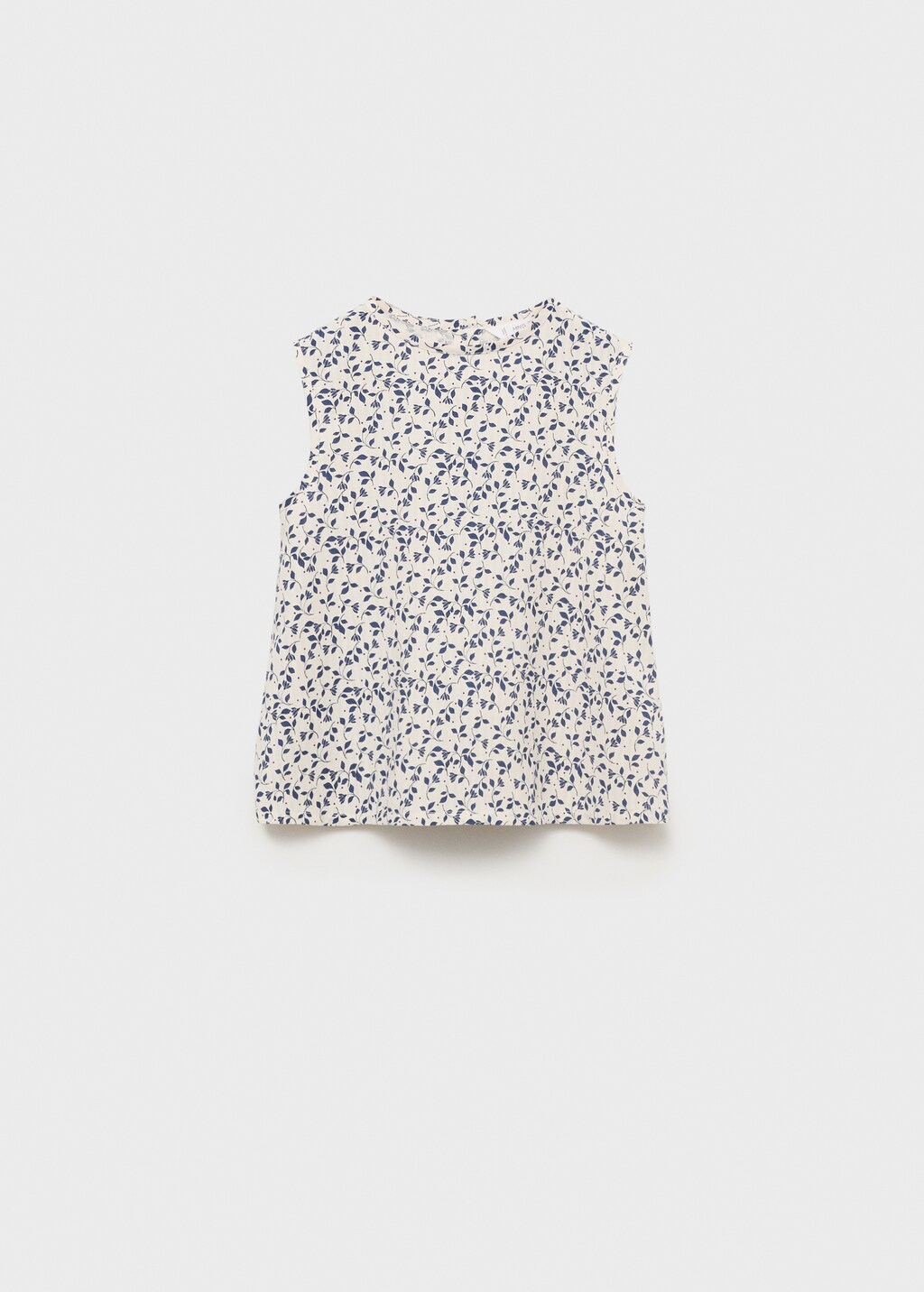 Sleeveless printed blouse - Kids | MANGO United Kingdom