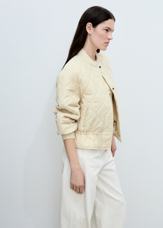 Quilted Bomber Jacket Women Mango United Kingdom