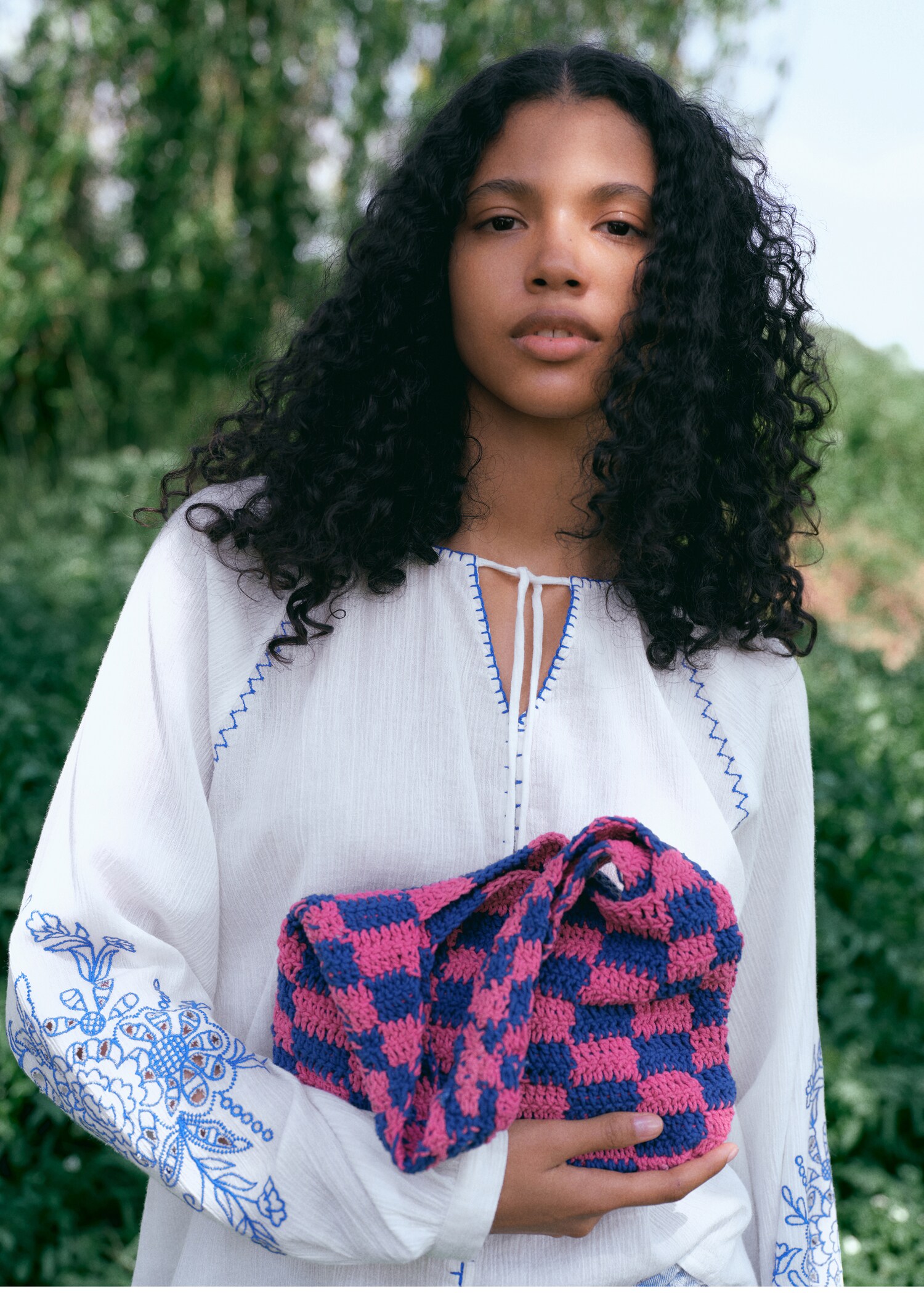 Check crochet bag - Teen | MANGO United Kingdom