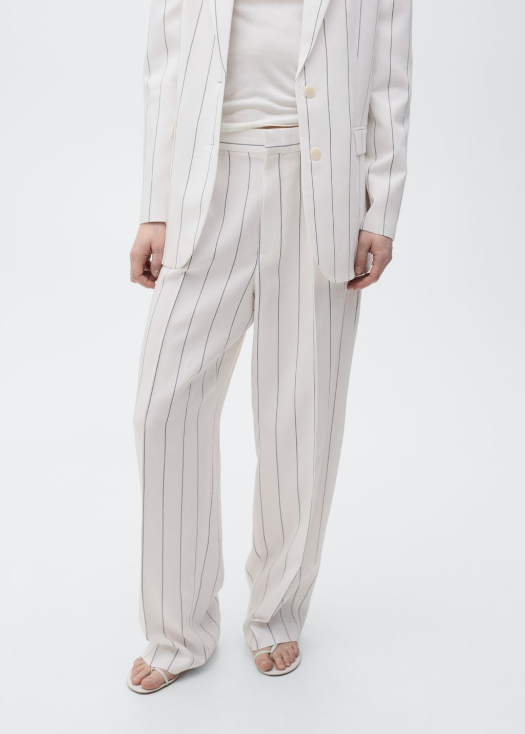 Striped Suit Trousers Women Mango United Arab Emirates