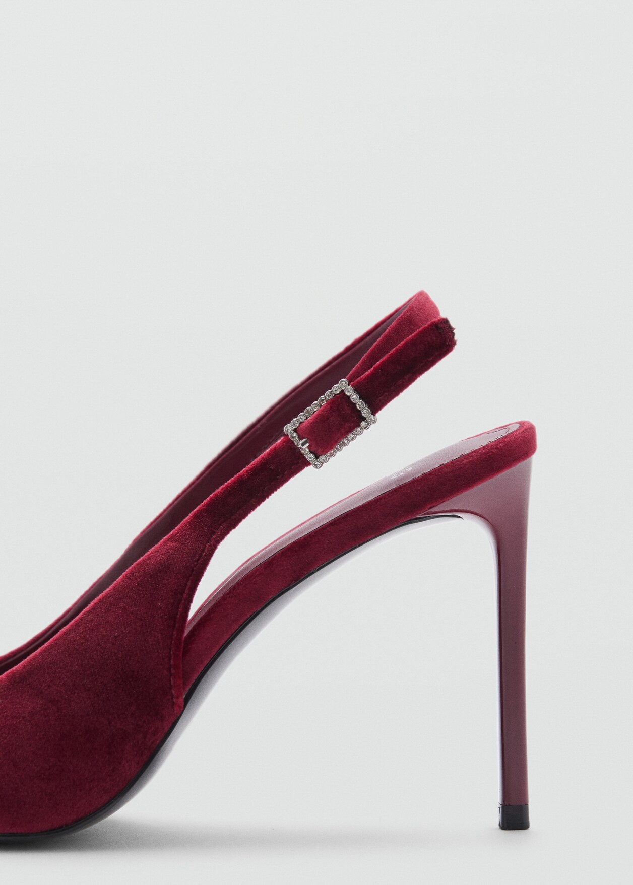 Velvet heeled shoes - Women | MANGO USA
