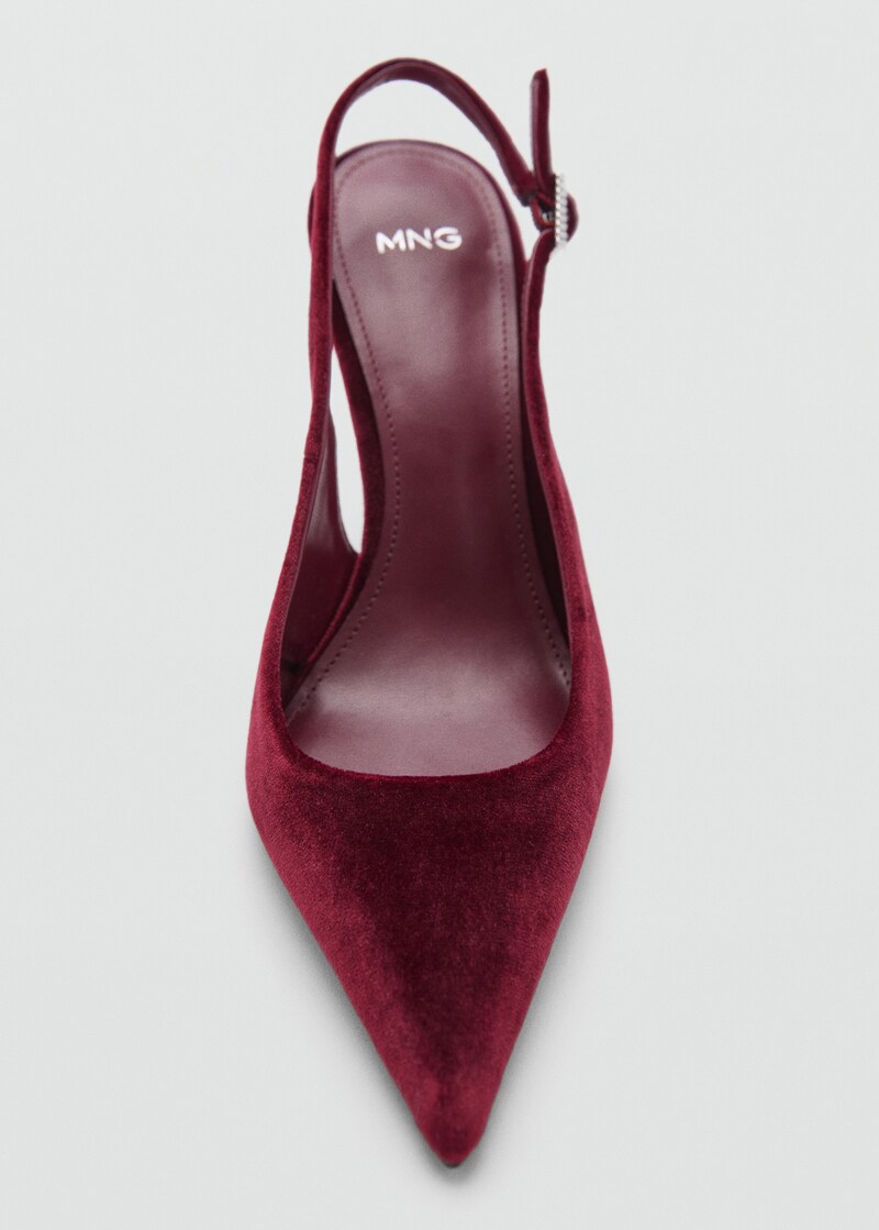 Velvet heeled shoes - Women | MANGO USA