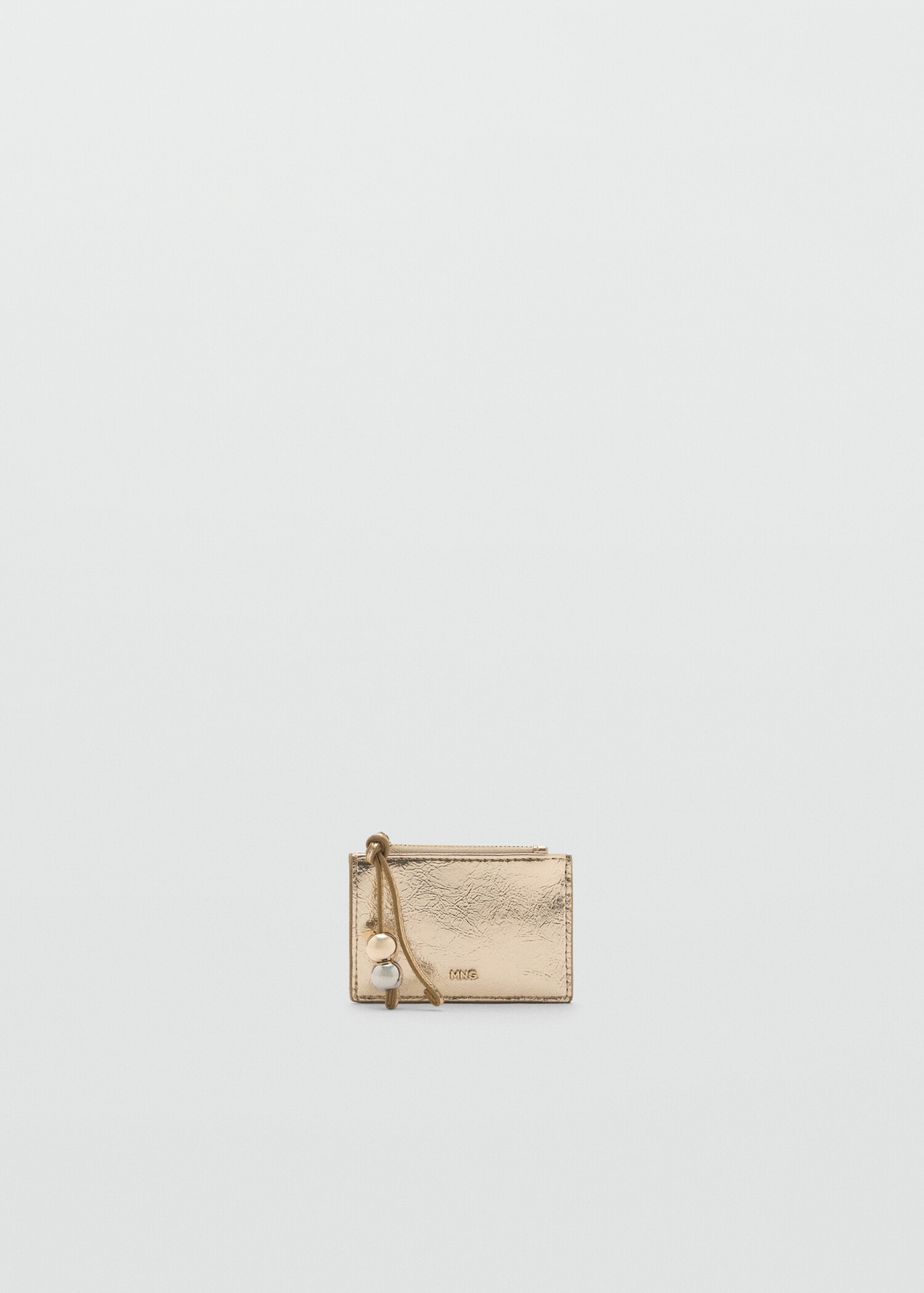 Metallic purse with ball detail - Women | MANGO Philippines