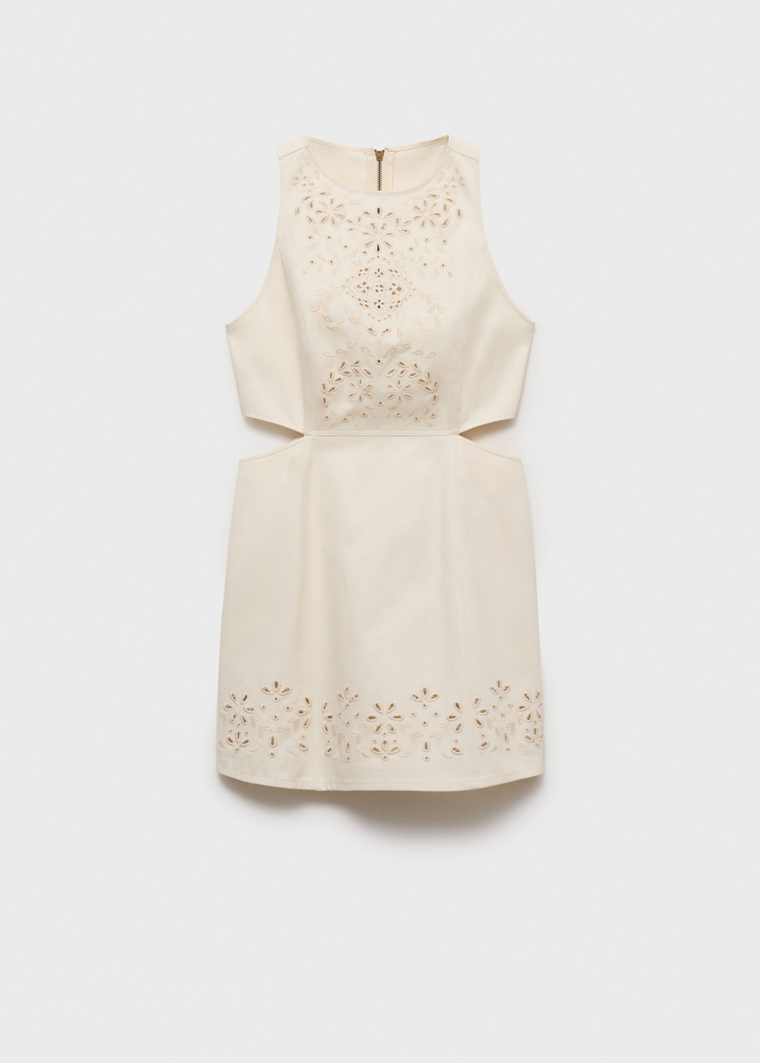 Dress with openwork details and openings - Women | MANGO USA