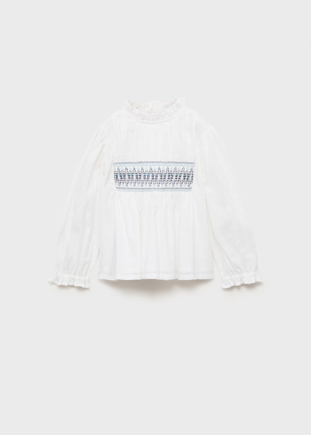Embroidered cotton blouse - Kids | MANGO USA Embroidered cotton blouse - Kids | MANGO USA