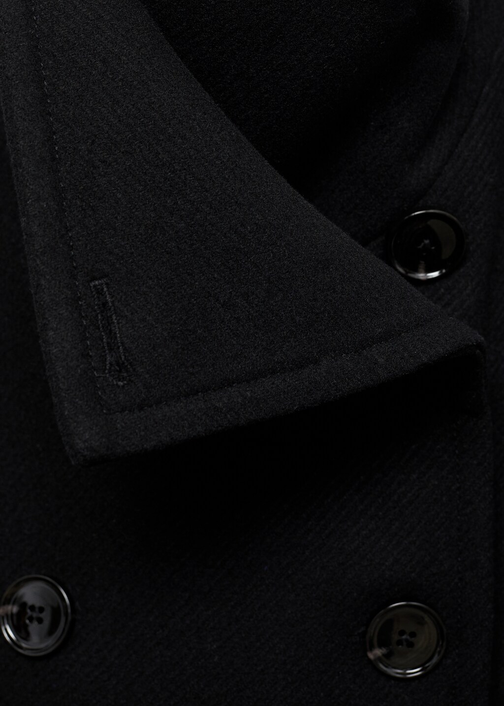 Double-breasted wool coat - Women | MANGO Greece