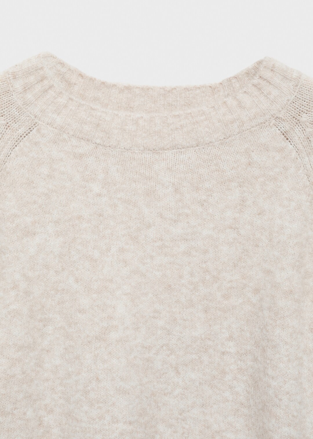 Round-neck knitted sweater - Women | MANGO USA