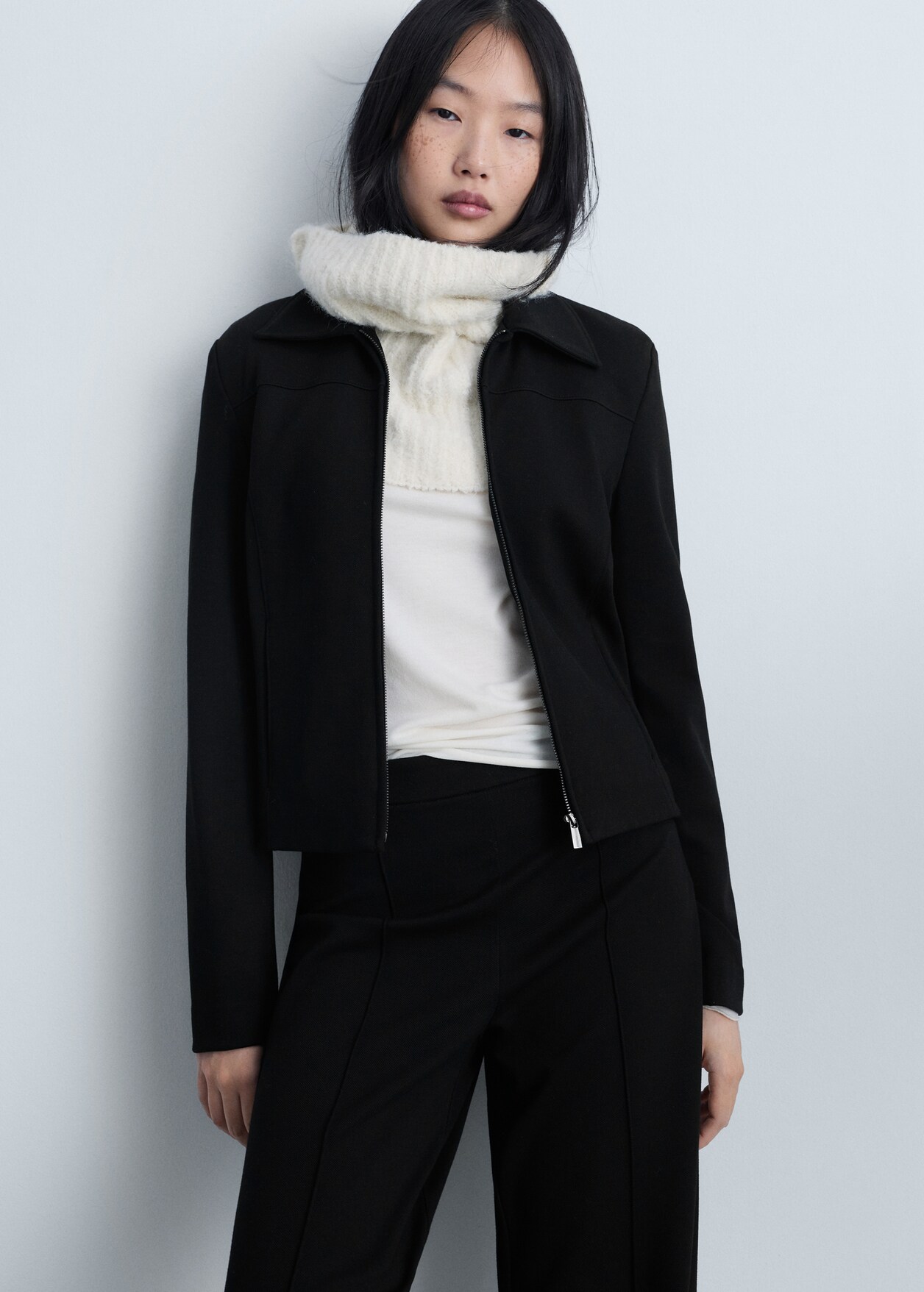 Wide leg pants with slits - Women | MANGO USA