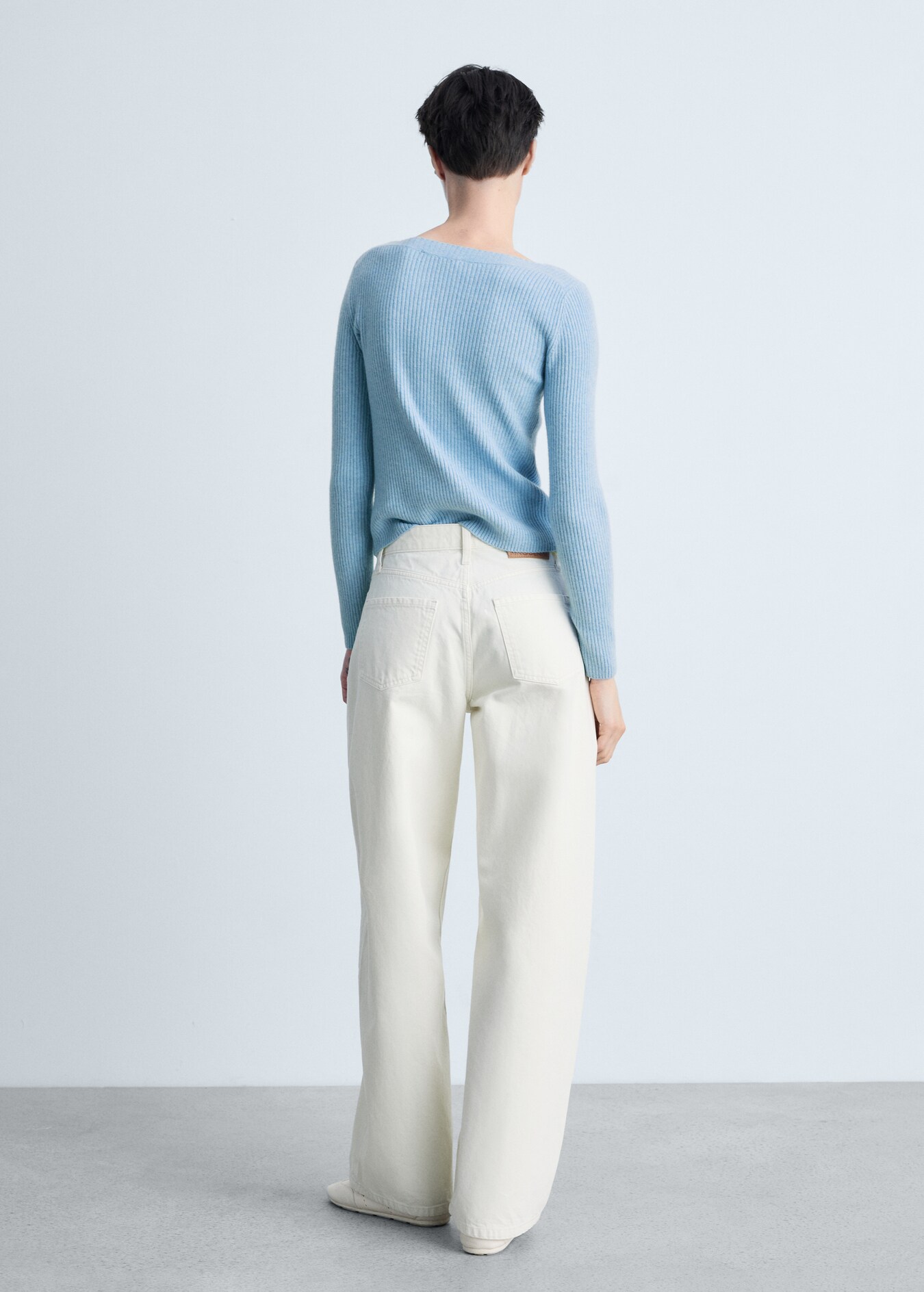 Boat neck ribbed sweater - Women | MANGO United Kingdom