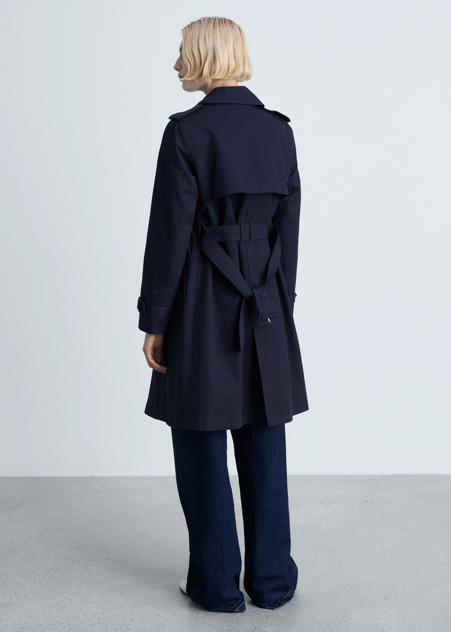 Classic trench coat with belt - Women | MANGO USA