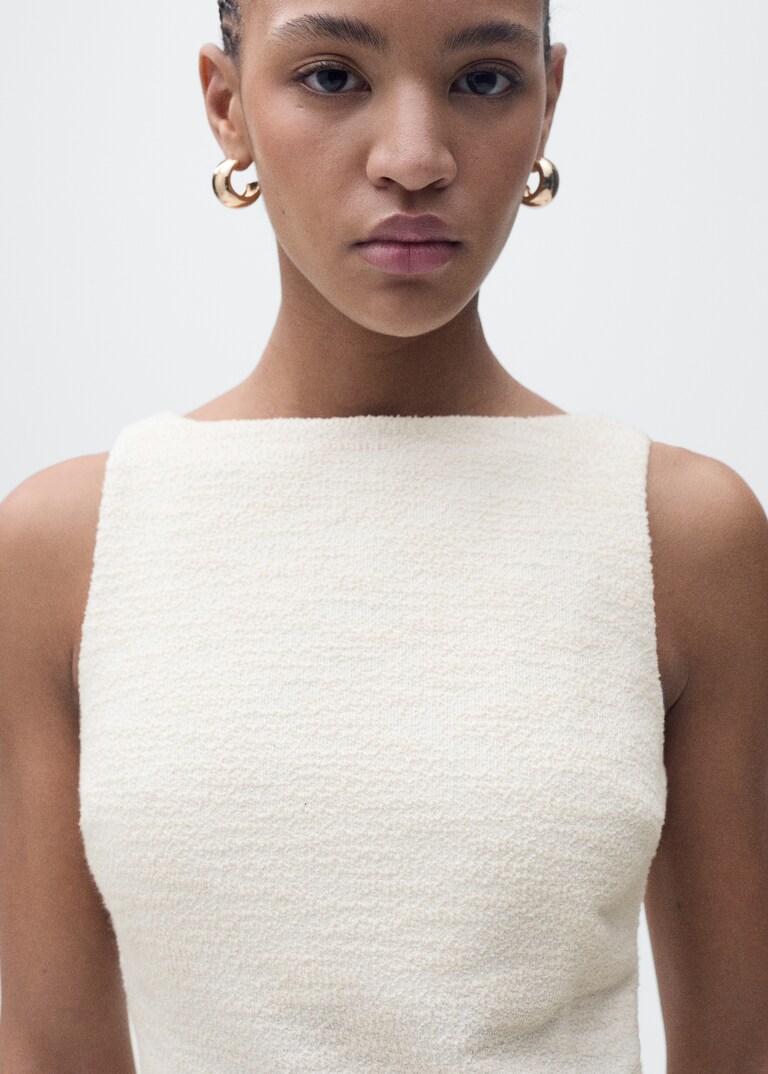 Short tweed dress - Women | MANGO USA