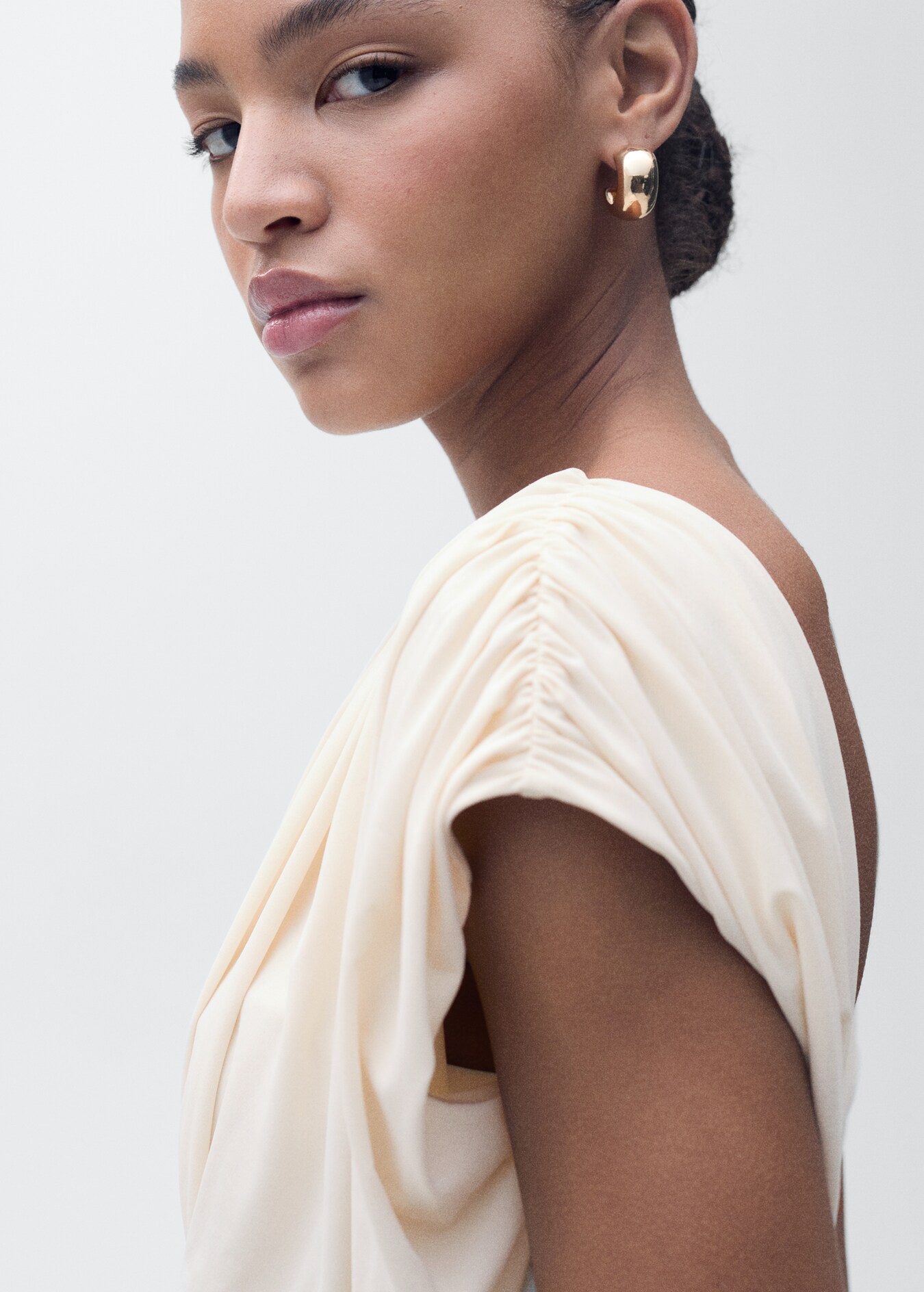 Combined draped top - Women | MANGO United Kingdom