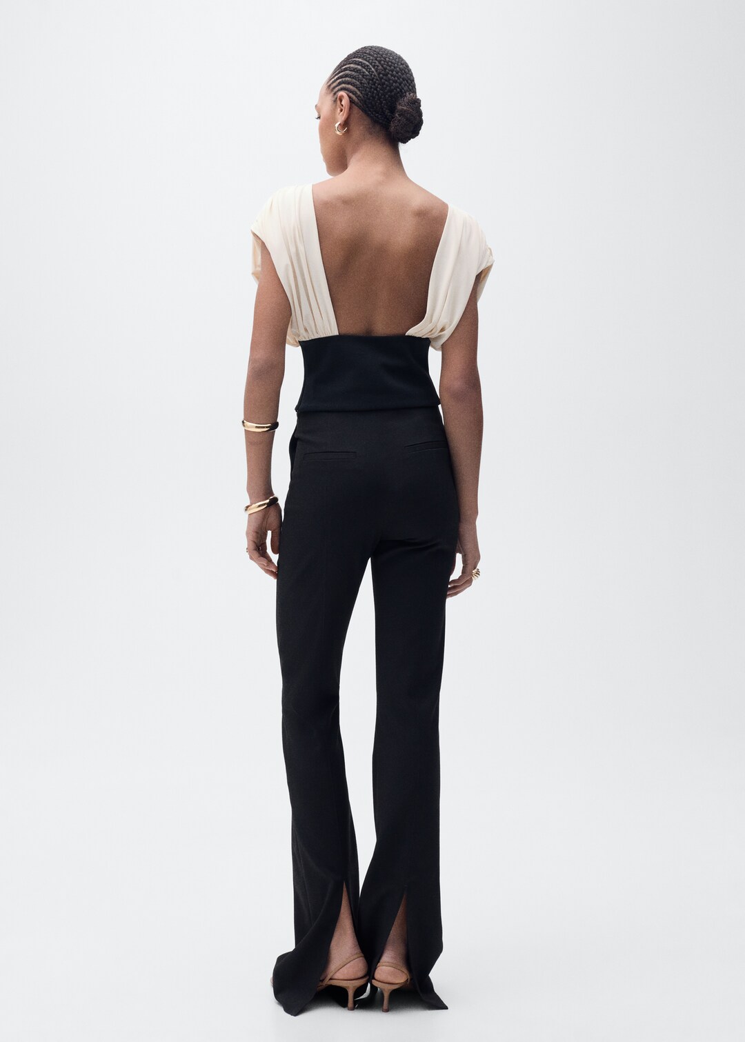 Combined draped top - Women | MANGO United Kingdom