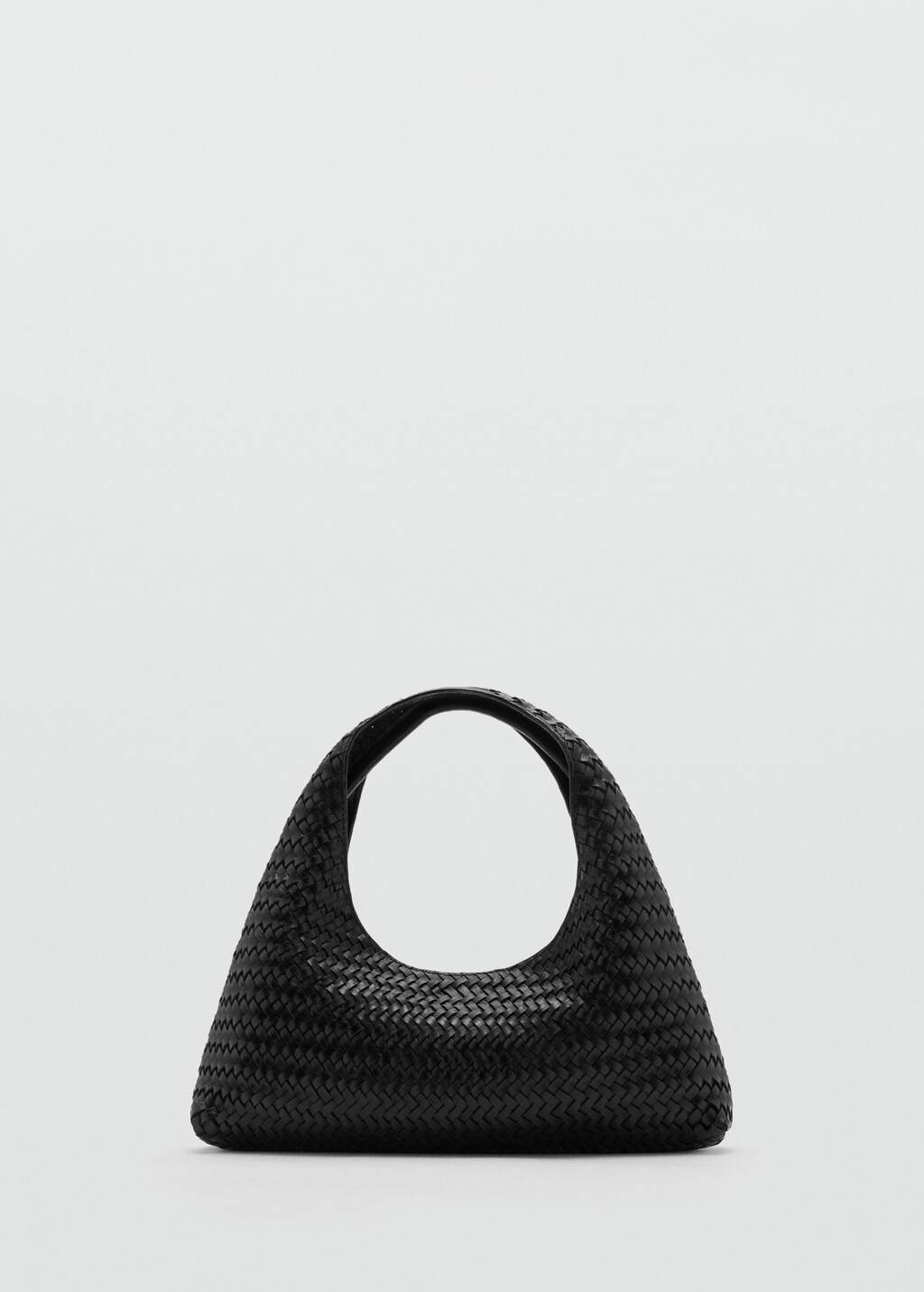 Braided leather handbag - Women | MANGO Armenia