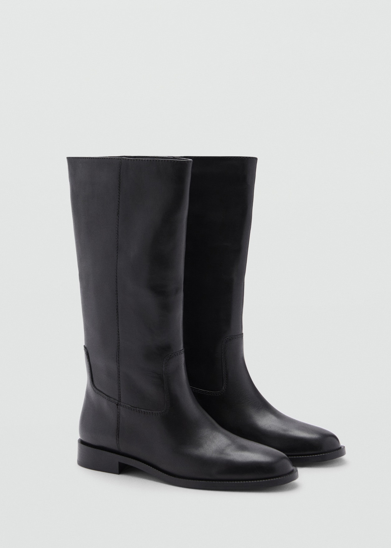 Leather high boots - Women | MANGO USA