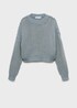 Oversized openwork knitted sweater - Women | MANGO USA