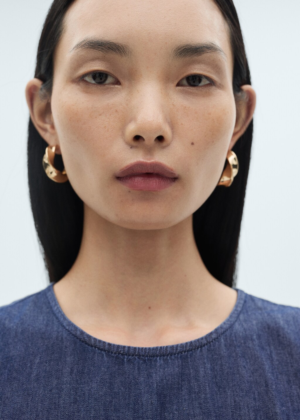 Denim wrap dress - Women | MANGO USA