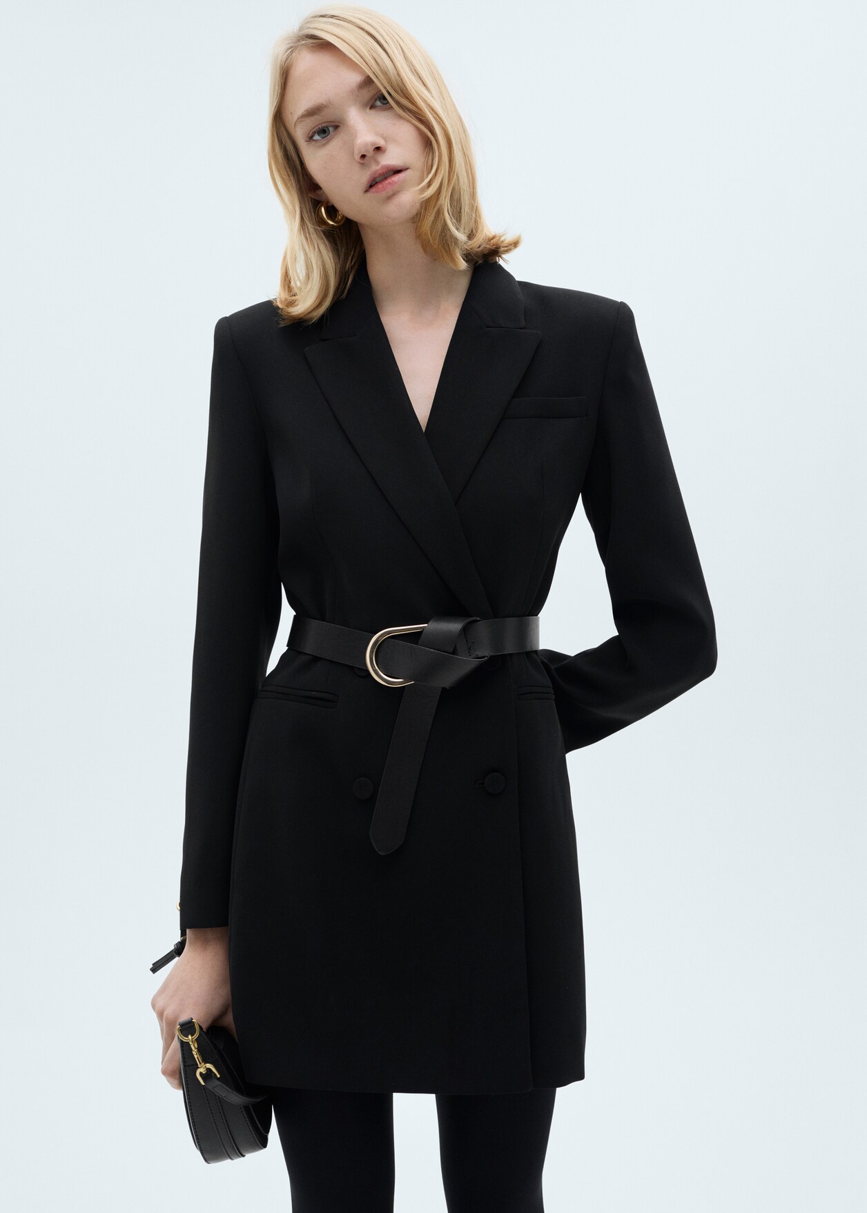 Belted blazer dress - Women | MANGO USA