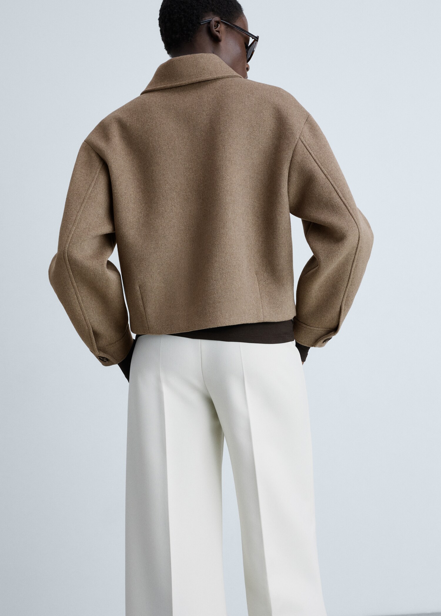 Wool jacket with pockets - Women | MANGO USA