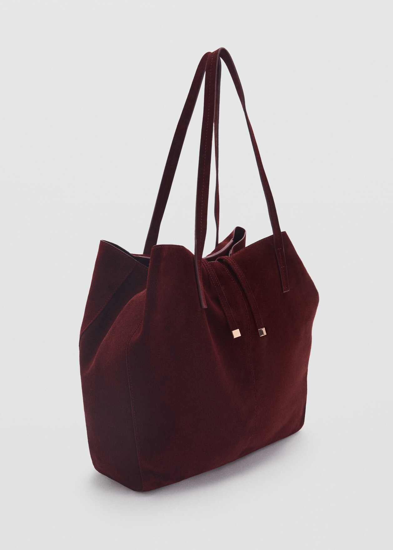 Suede shopper bag - Women | MANGO USA