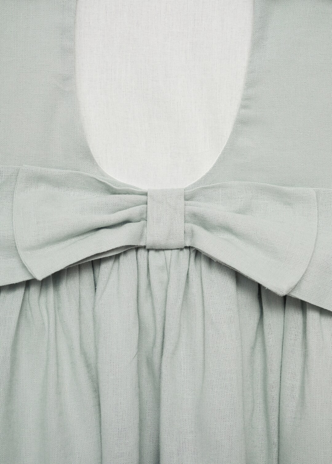 Leinenkleid mit Schleifendetails - Kinder | MANGO Deutschland