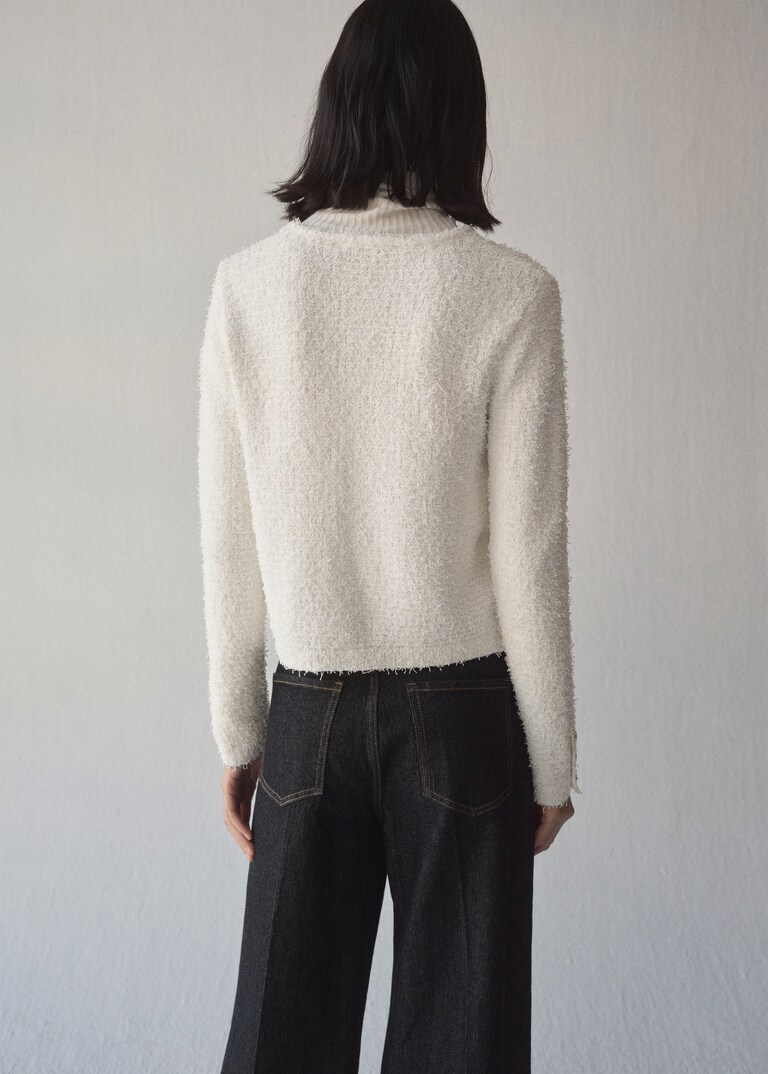 Tweed jacket with jewel buttons - Women | MANGO United Kingdom