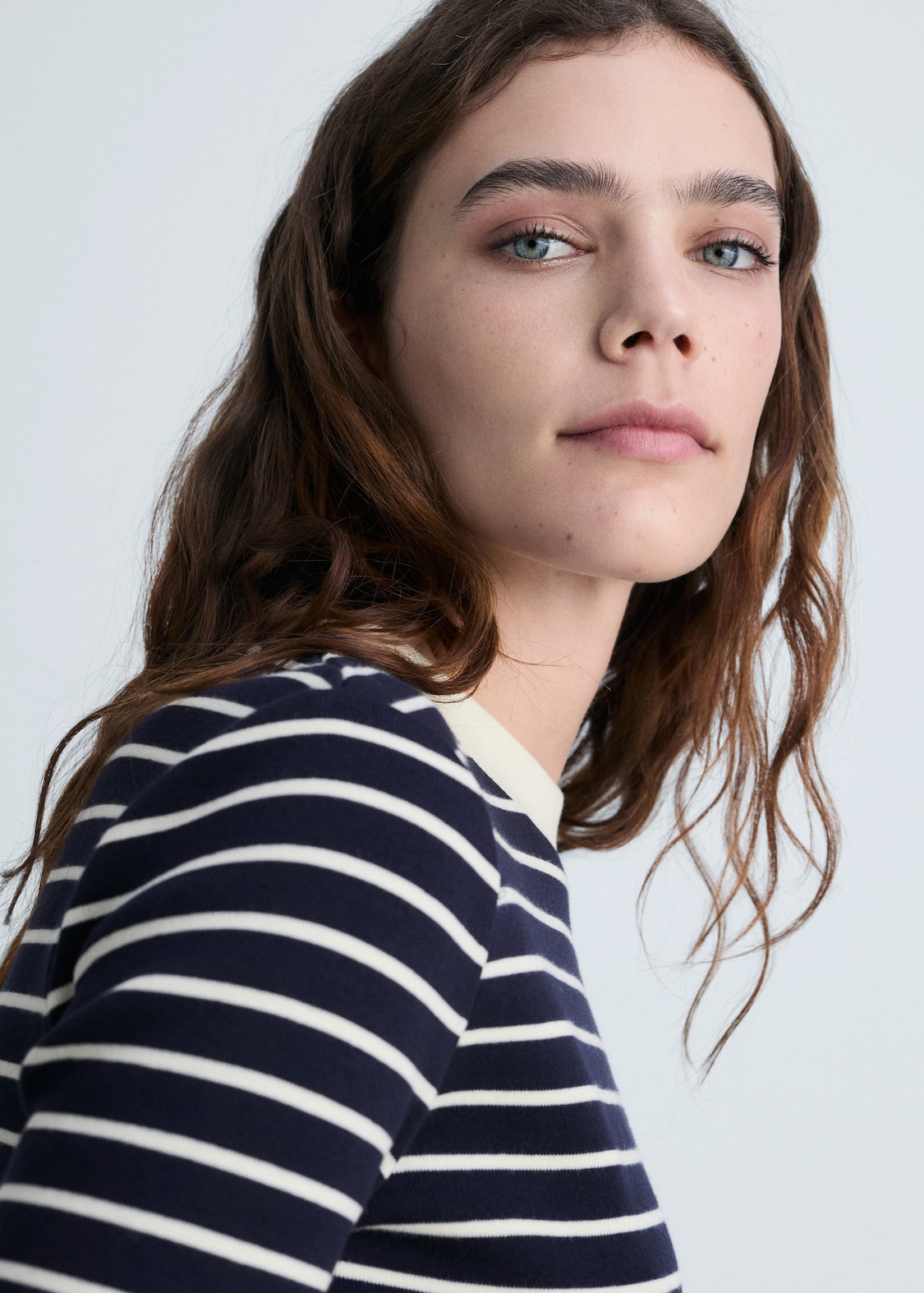 Striped Cotton T Shirt Women Mango Usa