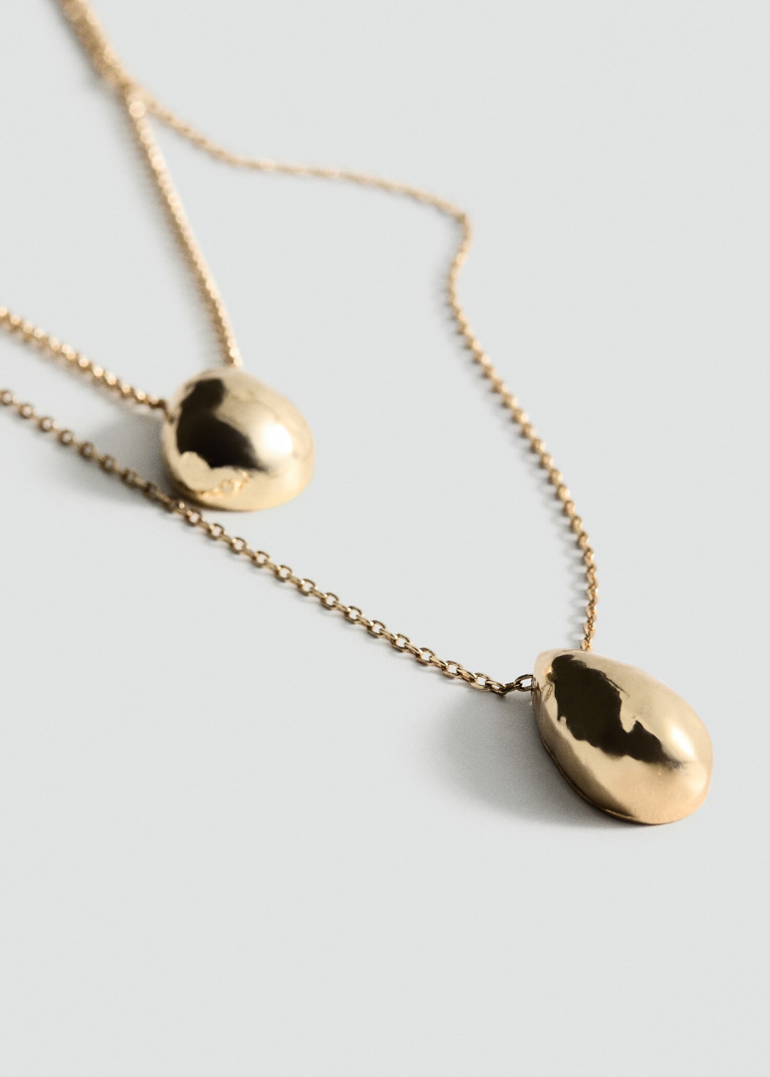Double-drop pendant necklace - Women | MANGO USA