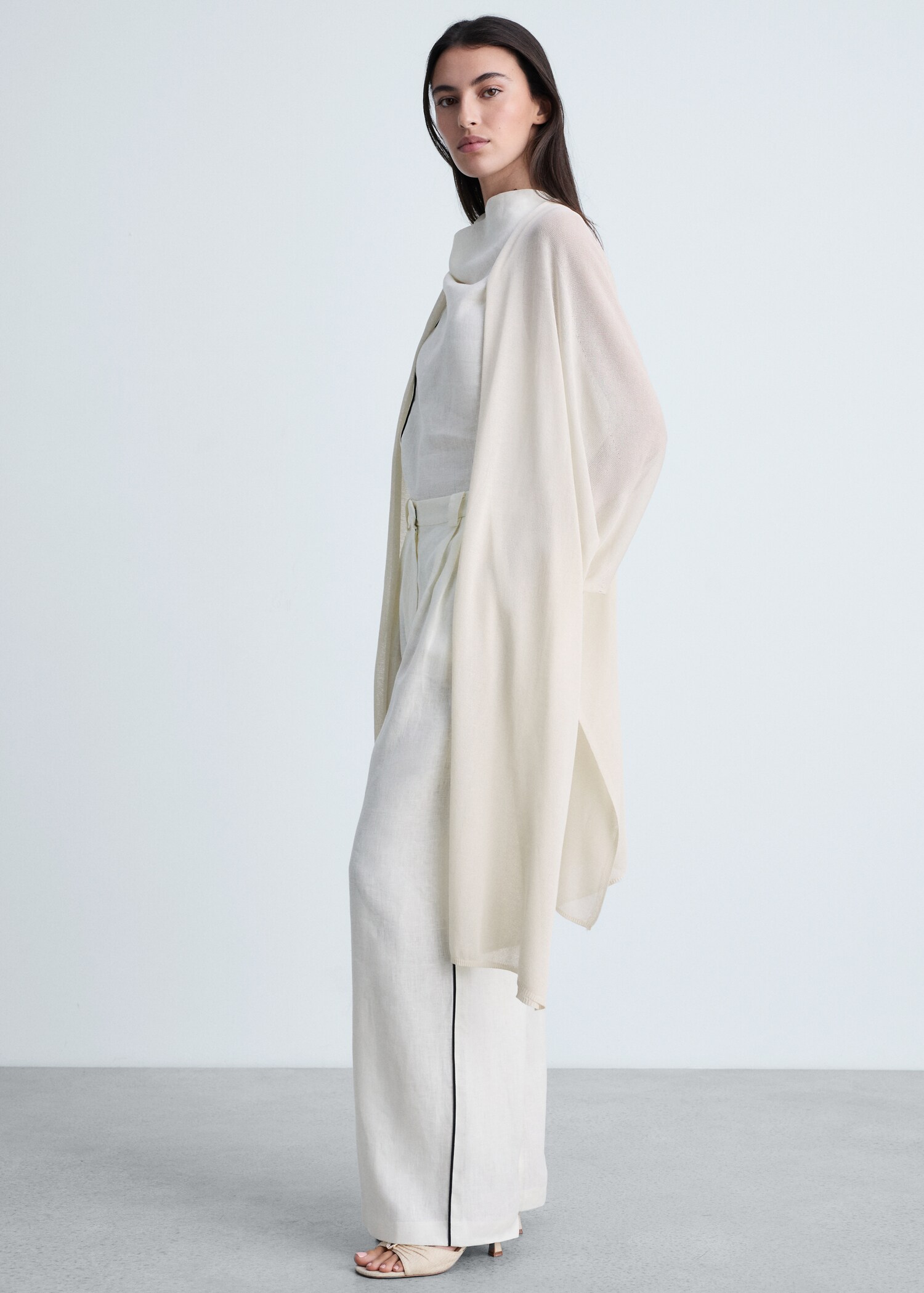 Fine knit long cardigan - Women | MANGO USA