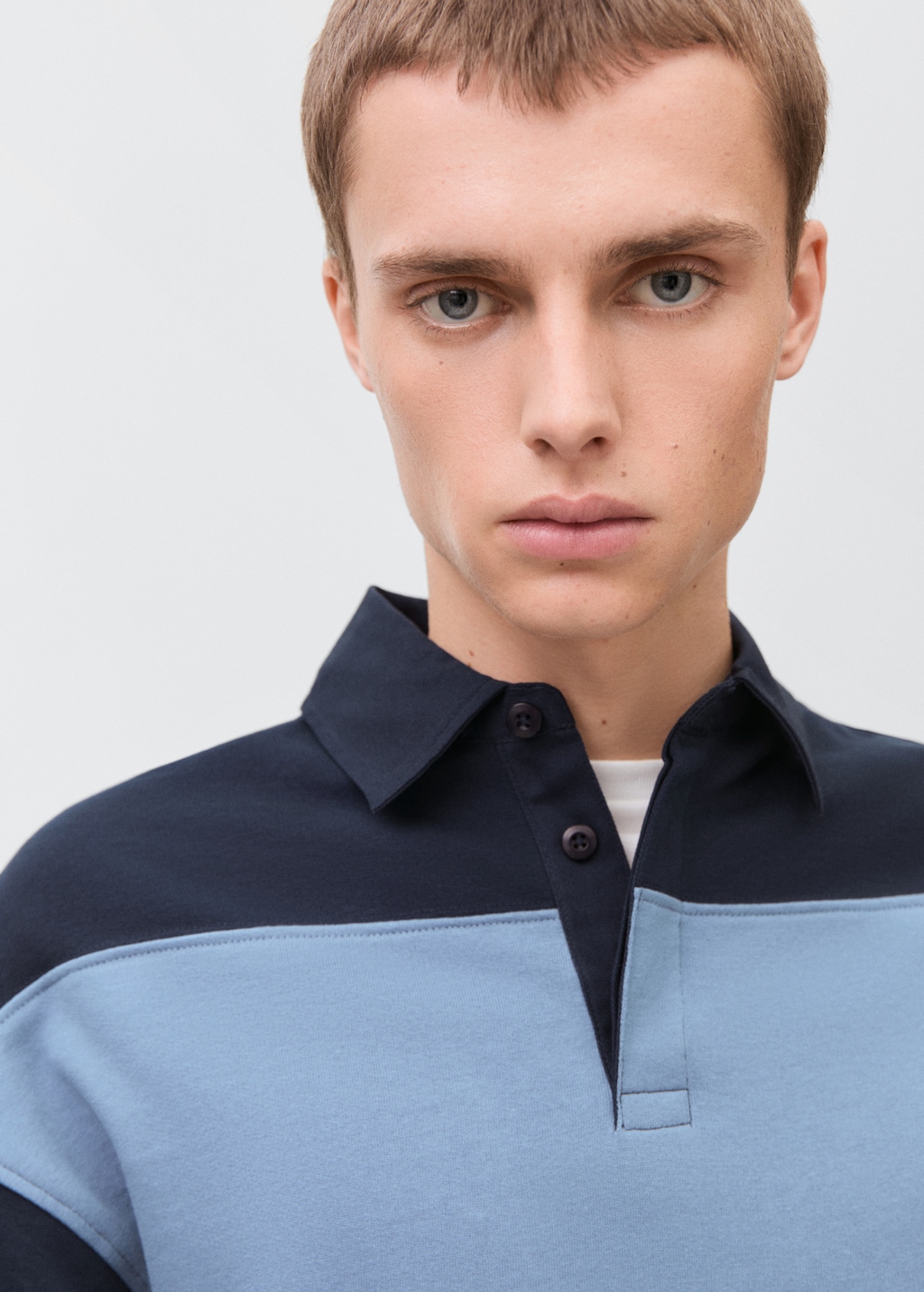 Striped polo-neck sweatshirt - Teen | MANGO USA Striped polo-neck sweatshirt - Teen | MANGO USA