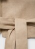Linen jacket with belt - Women | MANGO USA