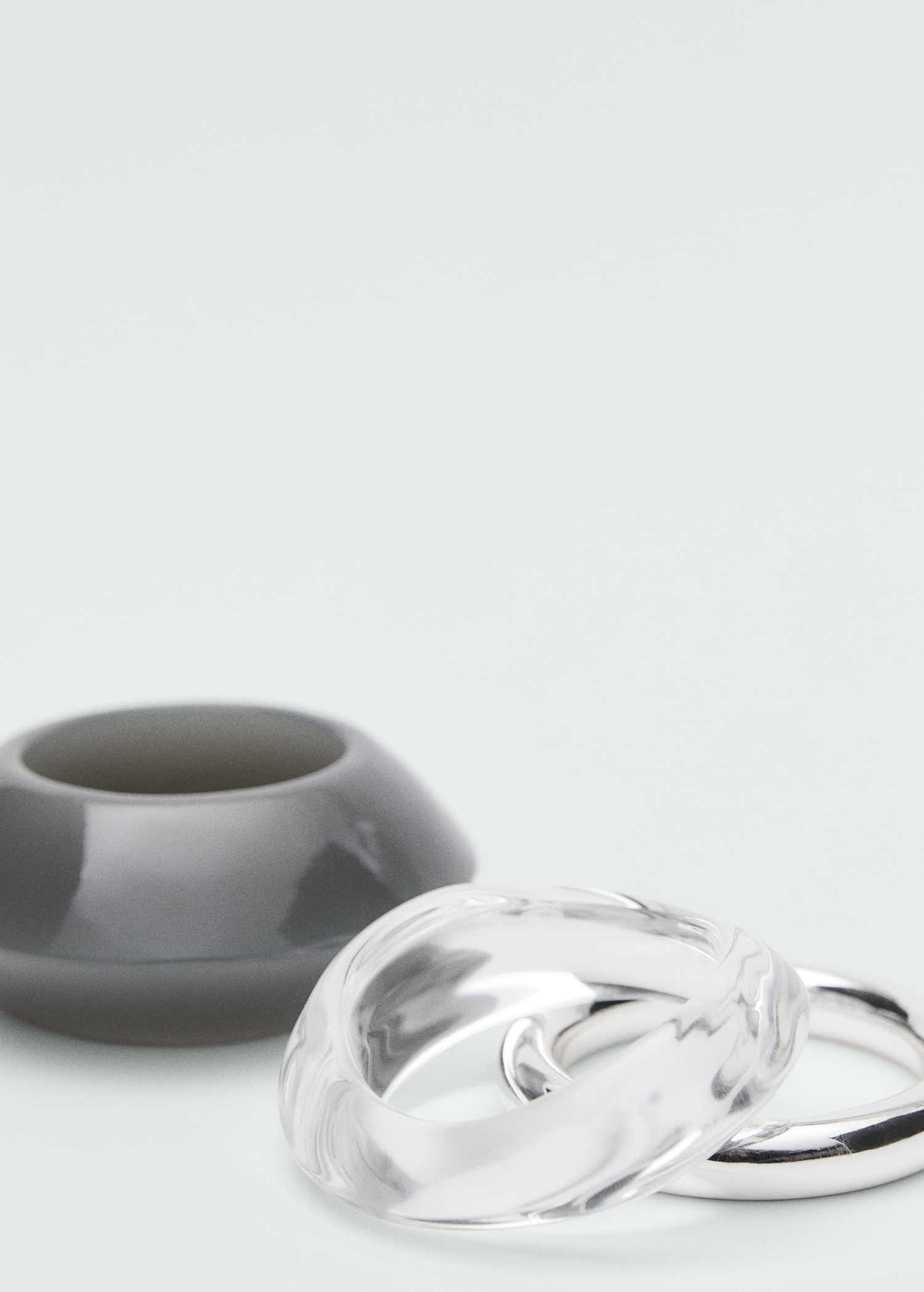 Pack of 3 combined resin bracelets - Women | MANGO USA