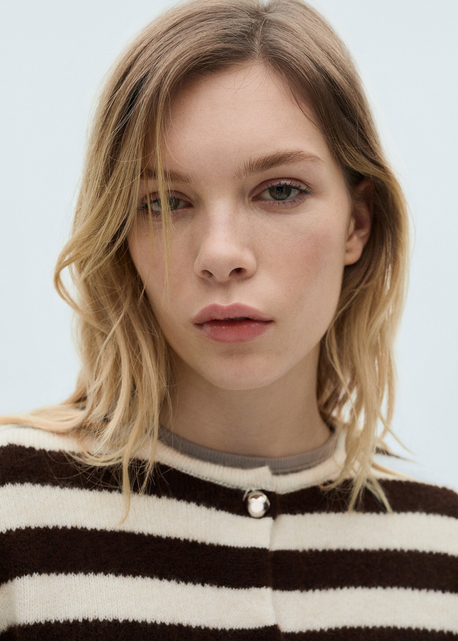 Striped cardigan with buttons - Women | MANGO United Kingdom