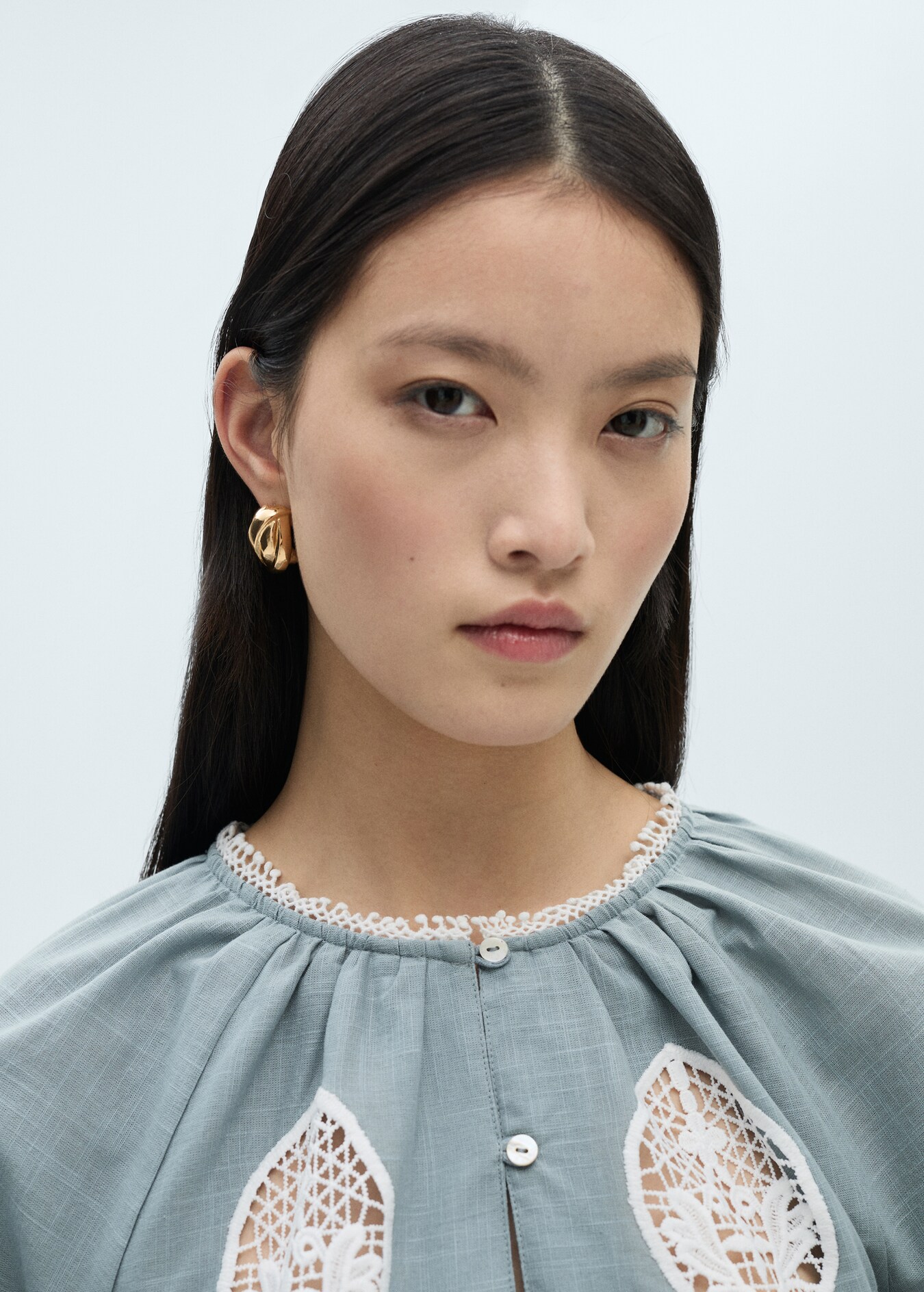 Embroidered details blouse - Women | MANGO USA