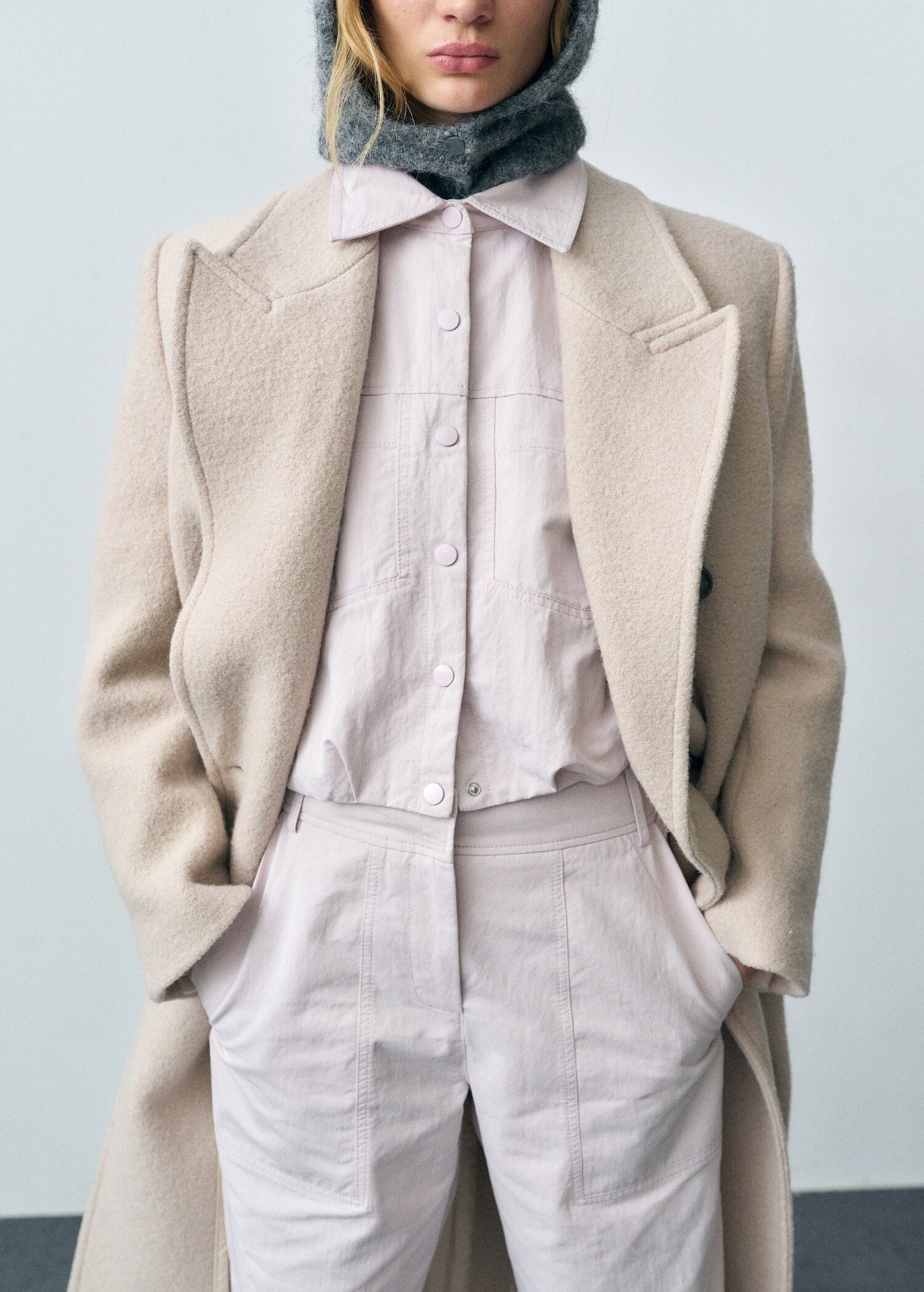 Gathered denim jacket - Women | MANGO USA