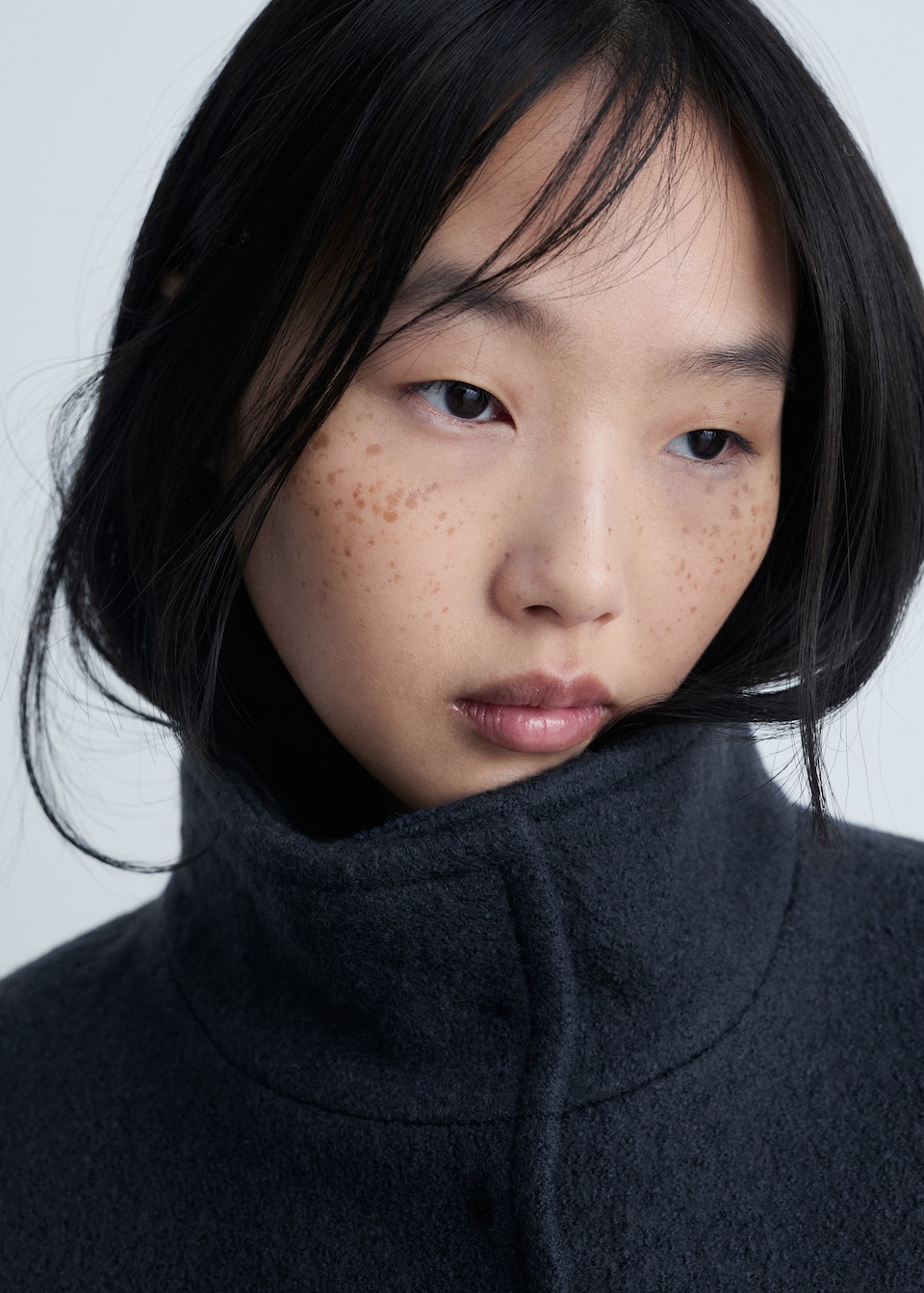 Turtleneck wool jacket - Women | MANGO USA