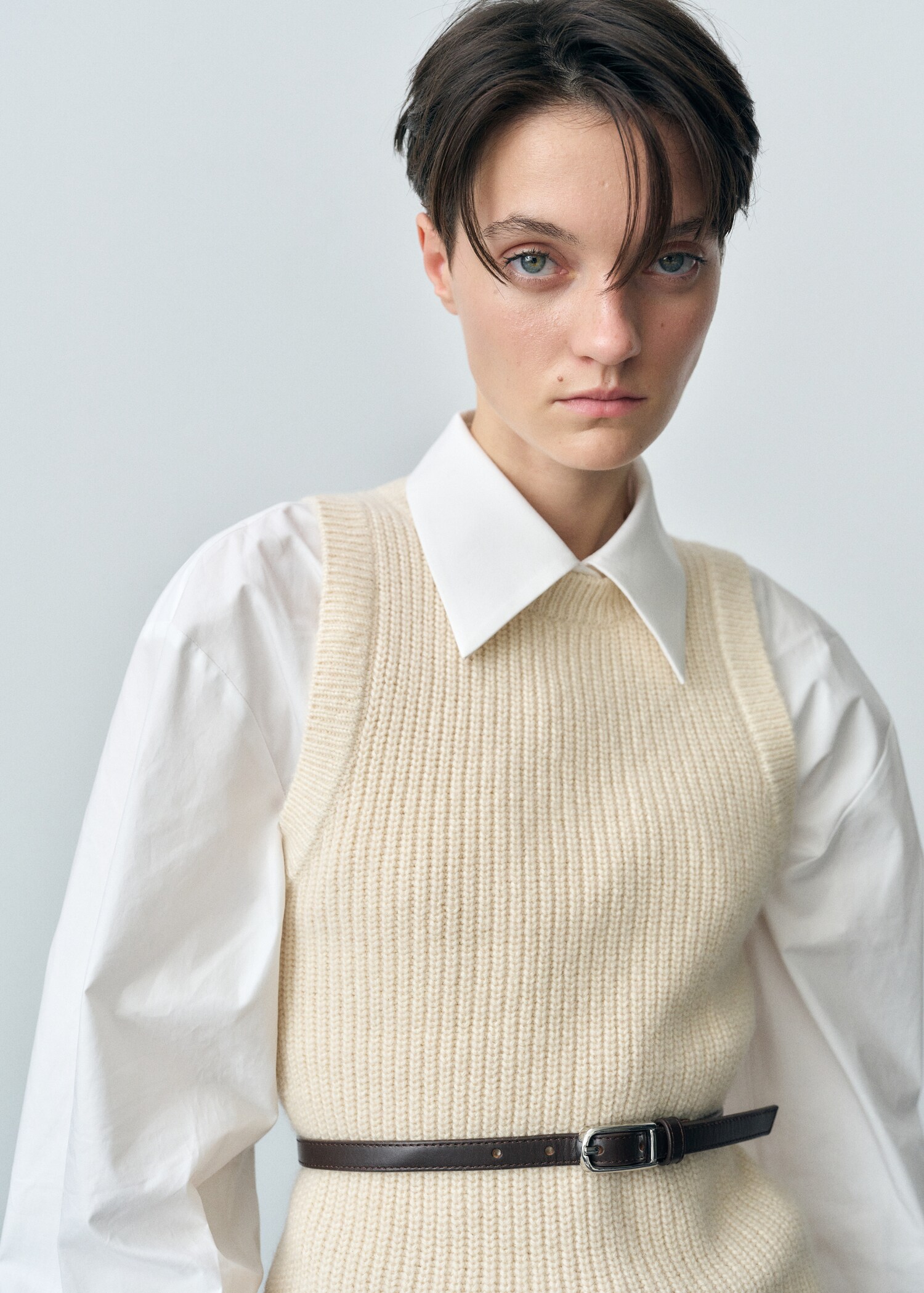 Ribbed wool-blend top - Women | MANGO United Kingdom