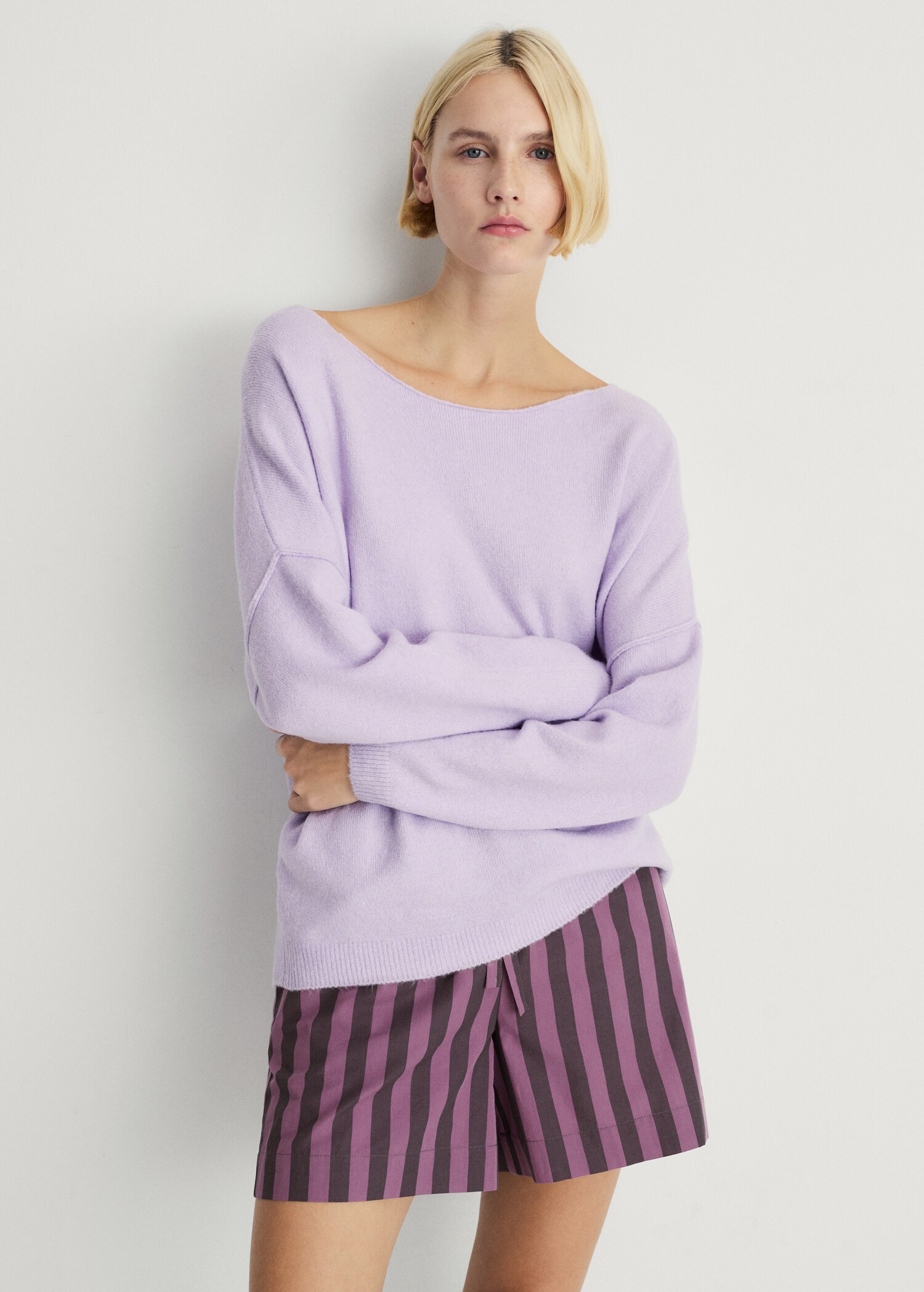 Oversize knit sweater - Women | MANGO United Kingdom