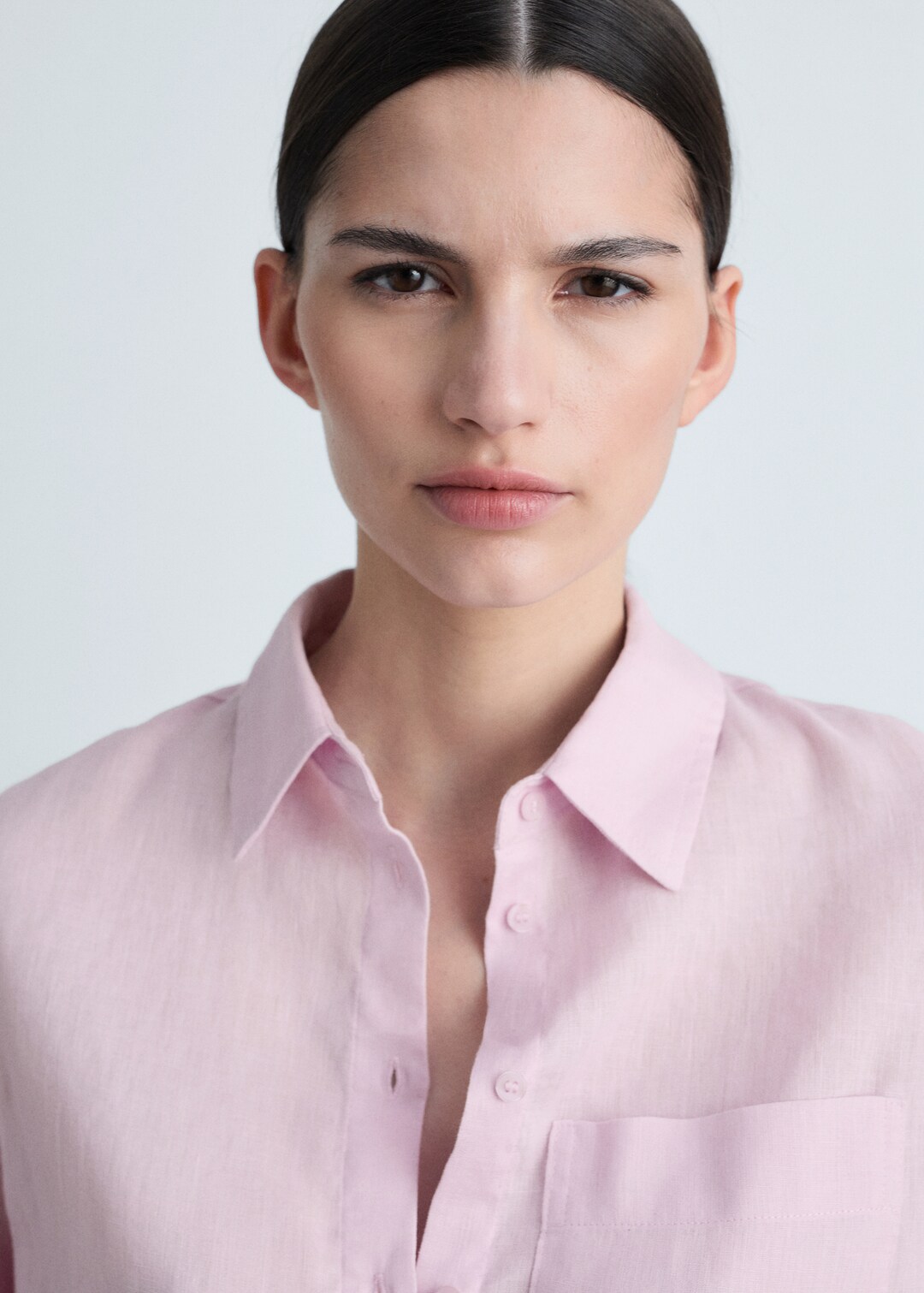Pocket Linen Shirt Women Mango Usa