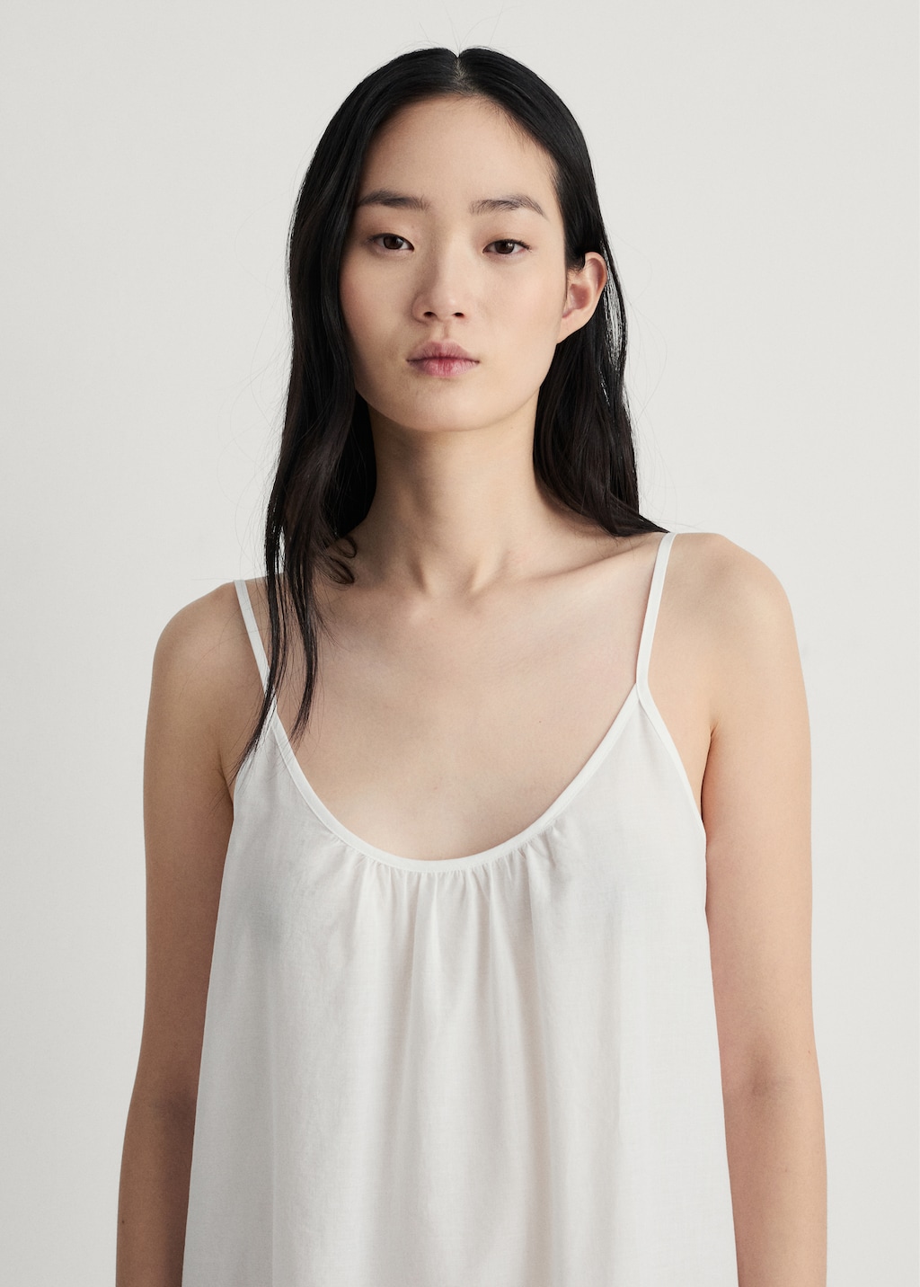 Cotton Spaghetti Strap Nightgown Women Mango United Kingdom