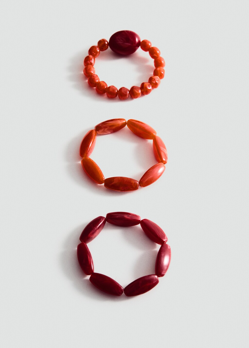 Set of 3 combined ball bracelets - Women | MANGO Libya
