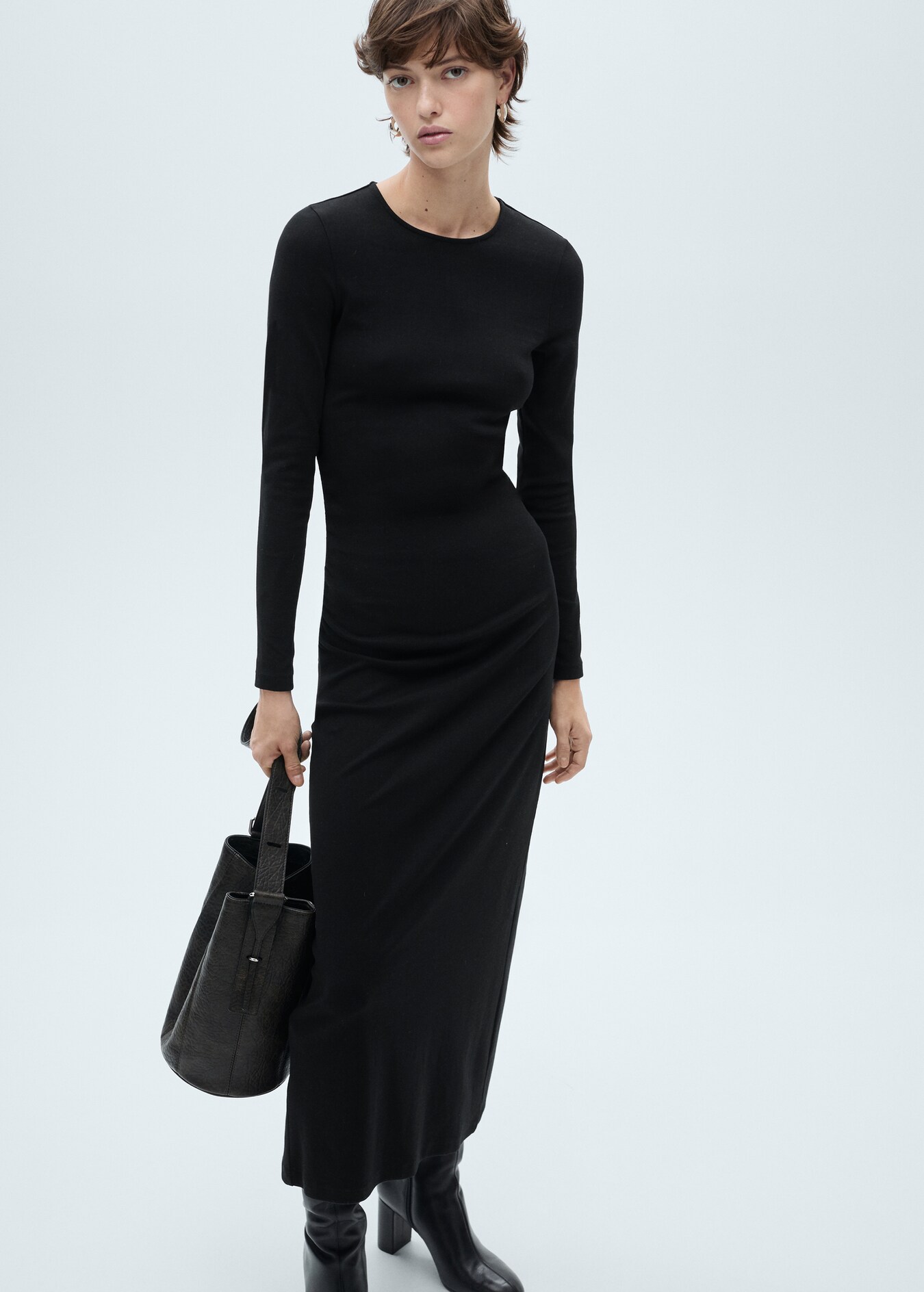 Knit Midi Dress Women Mango United Kingdom