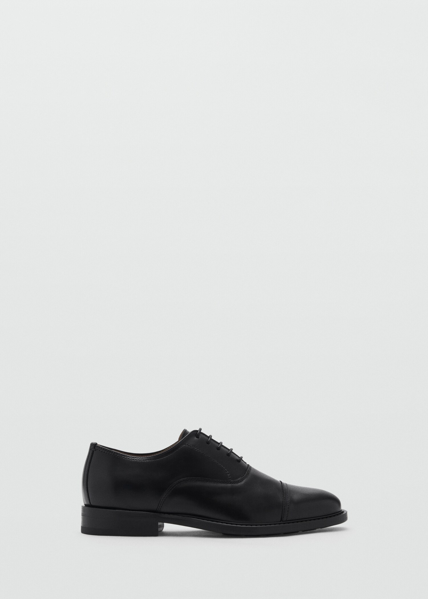 Oxford style leather shoe - Men | MANGO USA