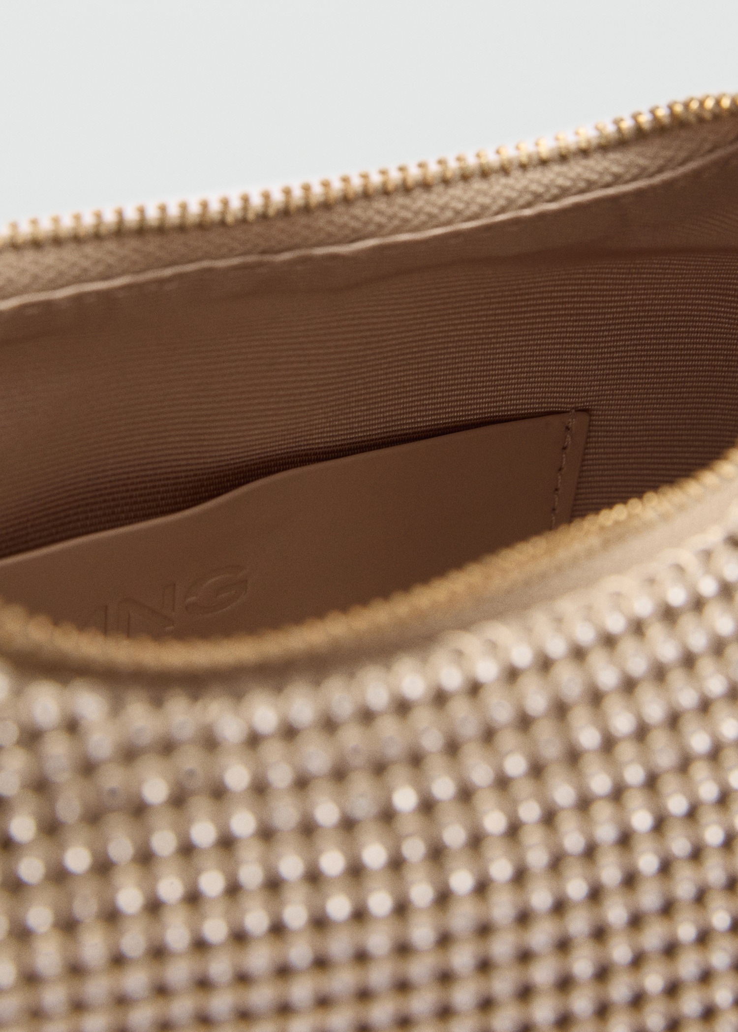 Bolso Doble Asa Cristales Mujer Mango España Península Y Baleares
