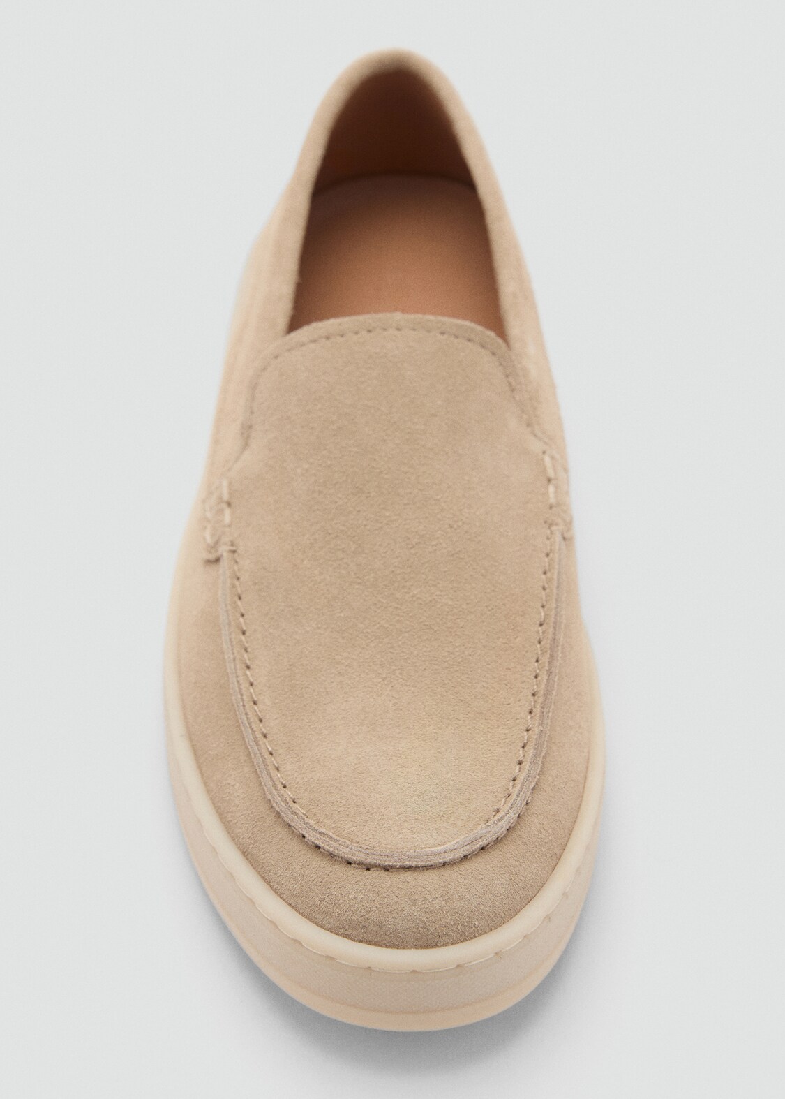Split leather shoes - Men | MANGO United Kingdom
