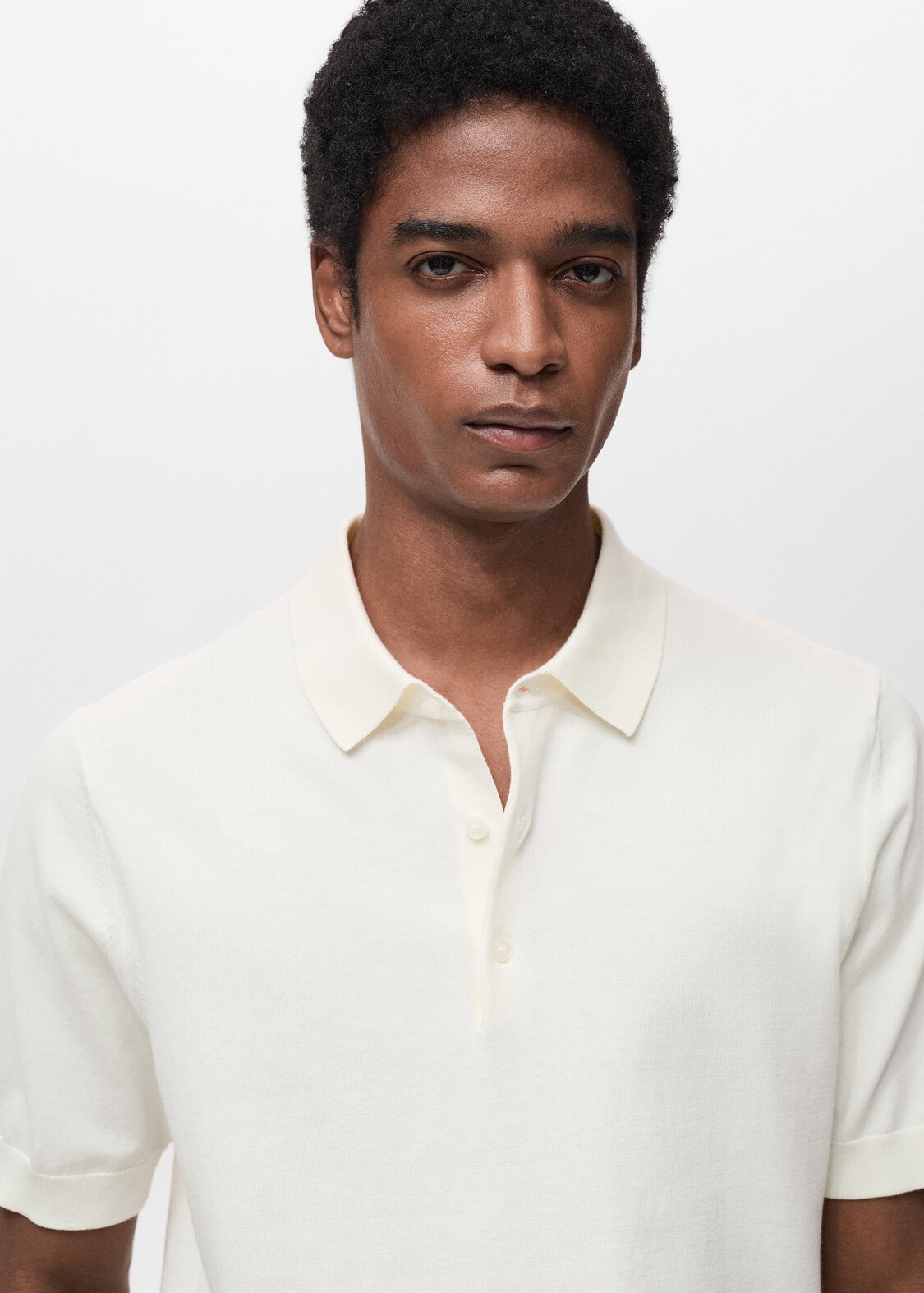 100 Cotton Fine Knit Polo Shirt Men Mango Usa