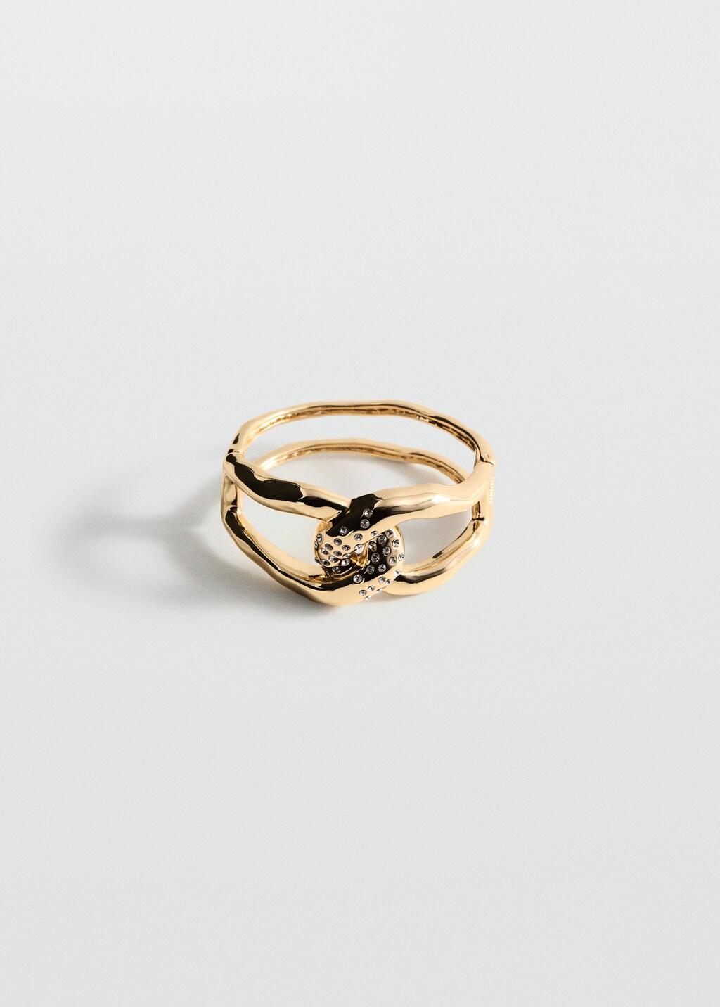 Shiny intertwined bracelet - Women | MANGO Sri Lanka
