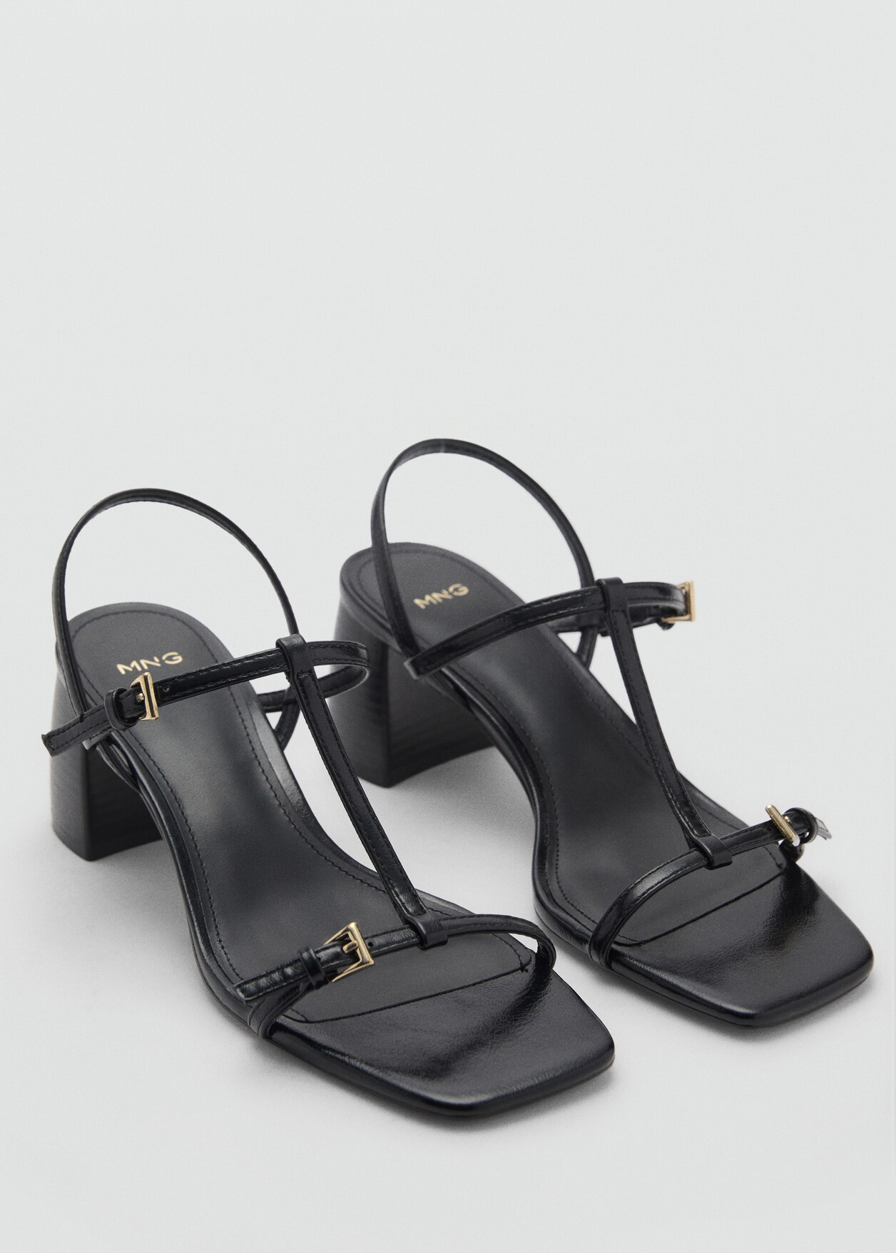High-heeled sandals with buckle straps - Women | MANGO USA