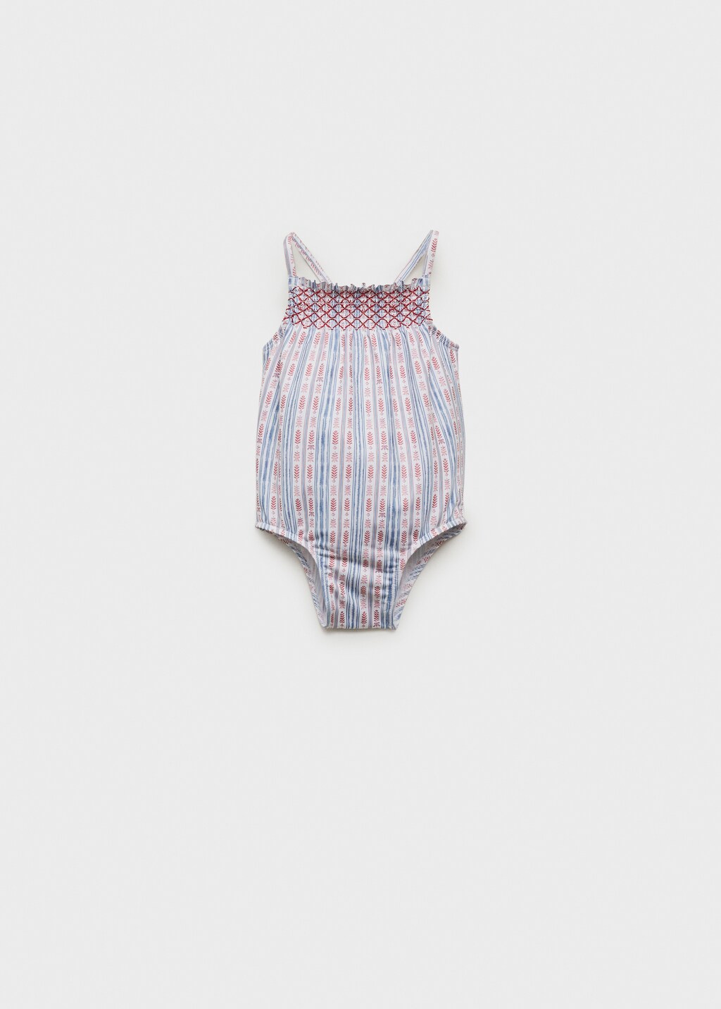 Striped ruffle swimming costume - Kids | MANGO Philippines