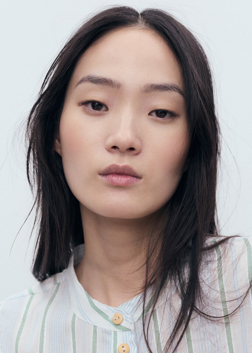 Stripe-print shirt - Women | MANGO USA